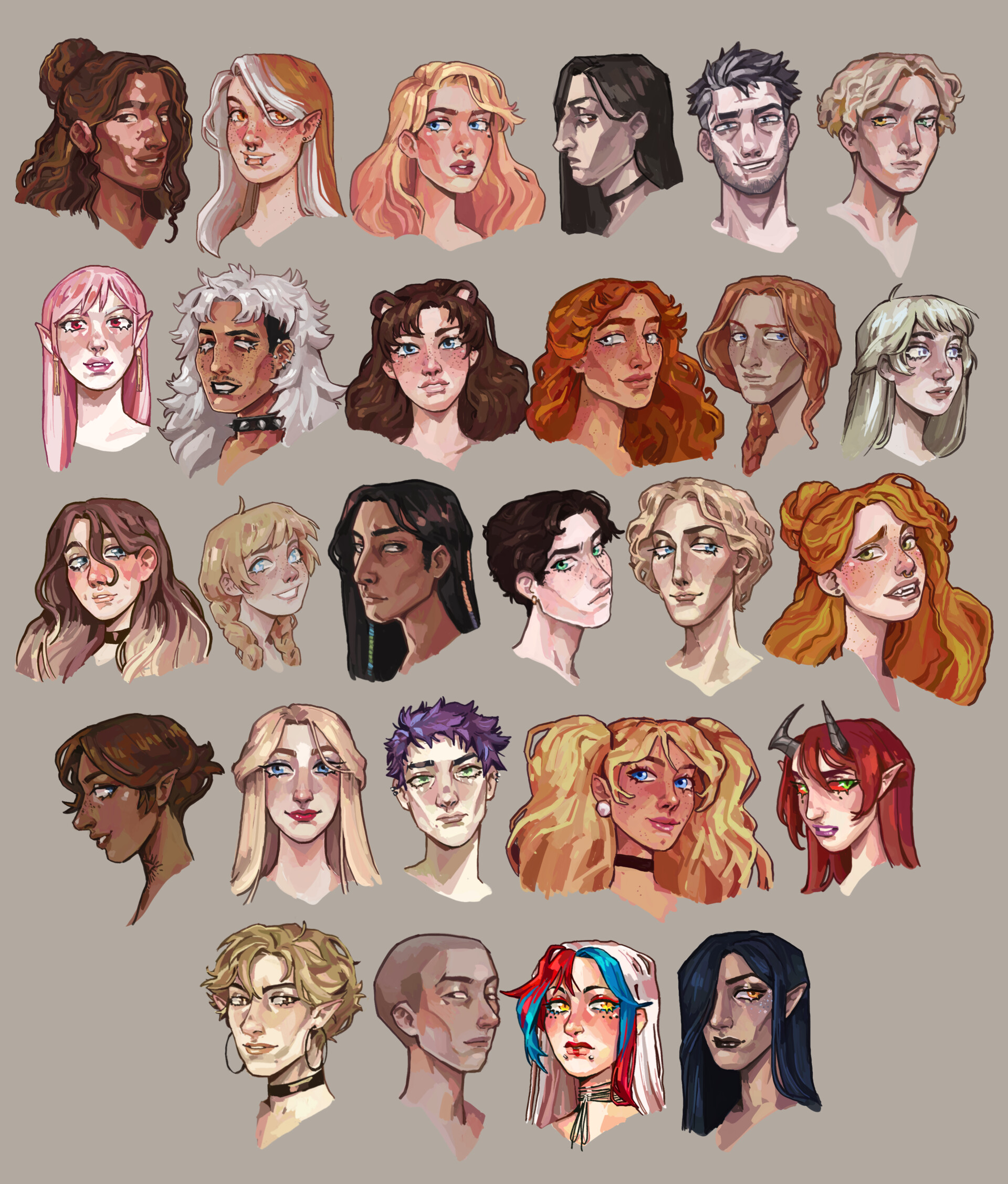 ArtStation - Character headshots