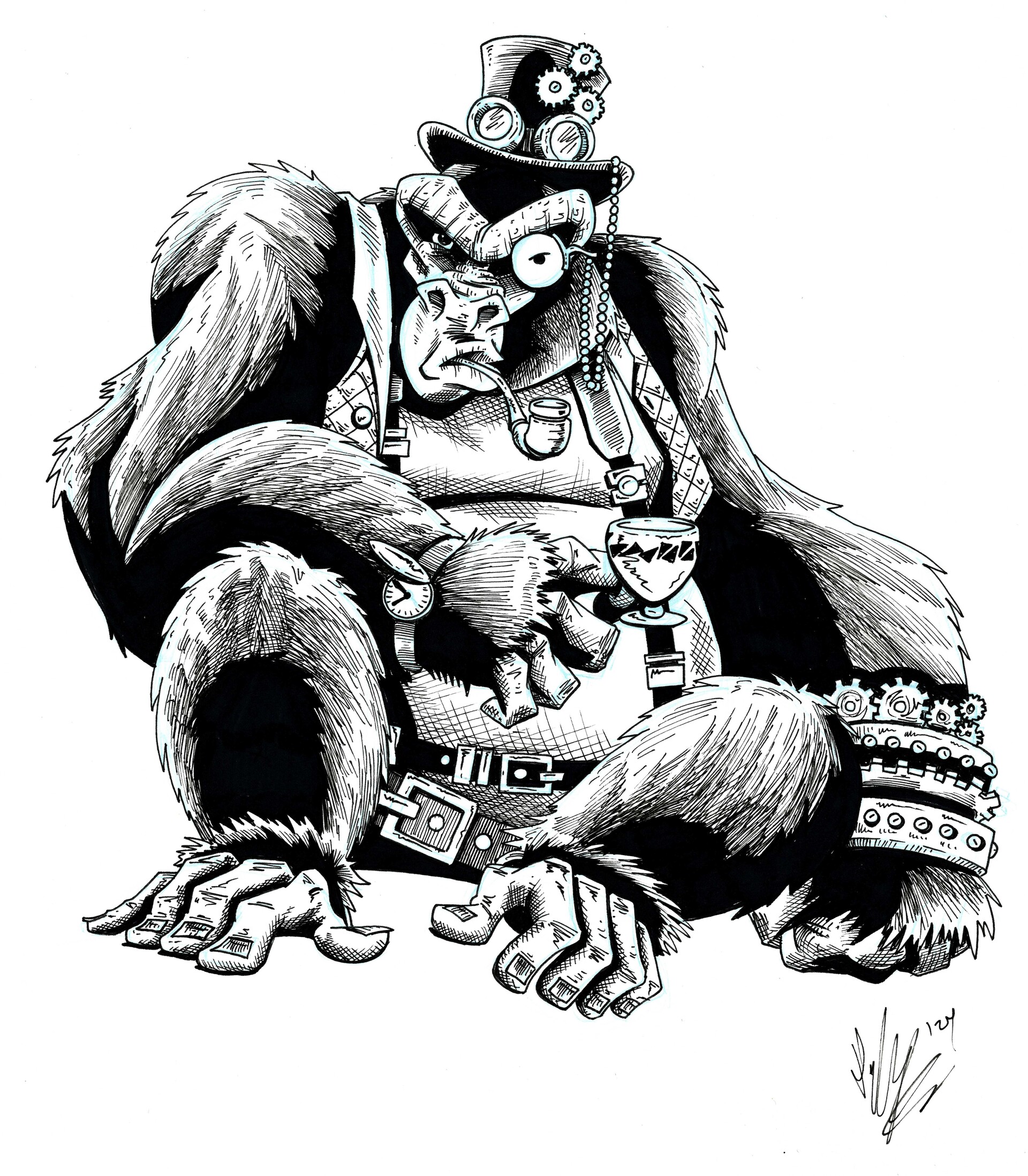 steampunk gorilla