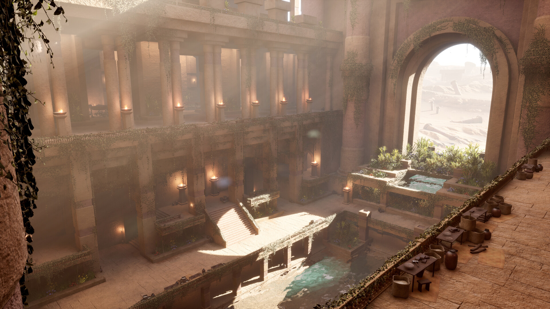 what did the hanging gardens of babylon look like