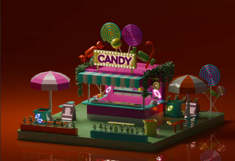 ArtStation - Miniature Candy Scene NFT/3Dmode