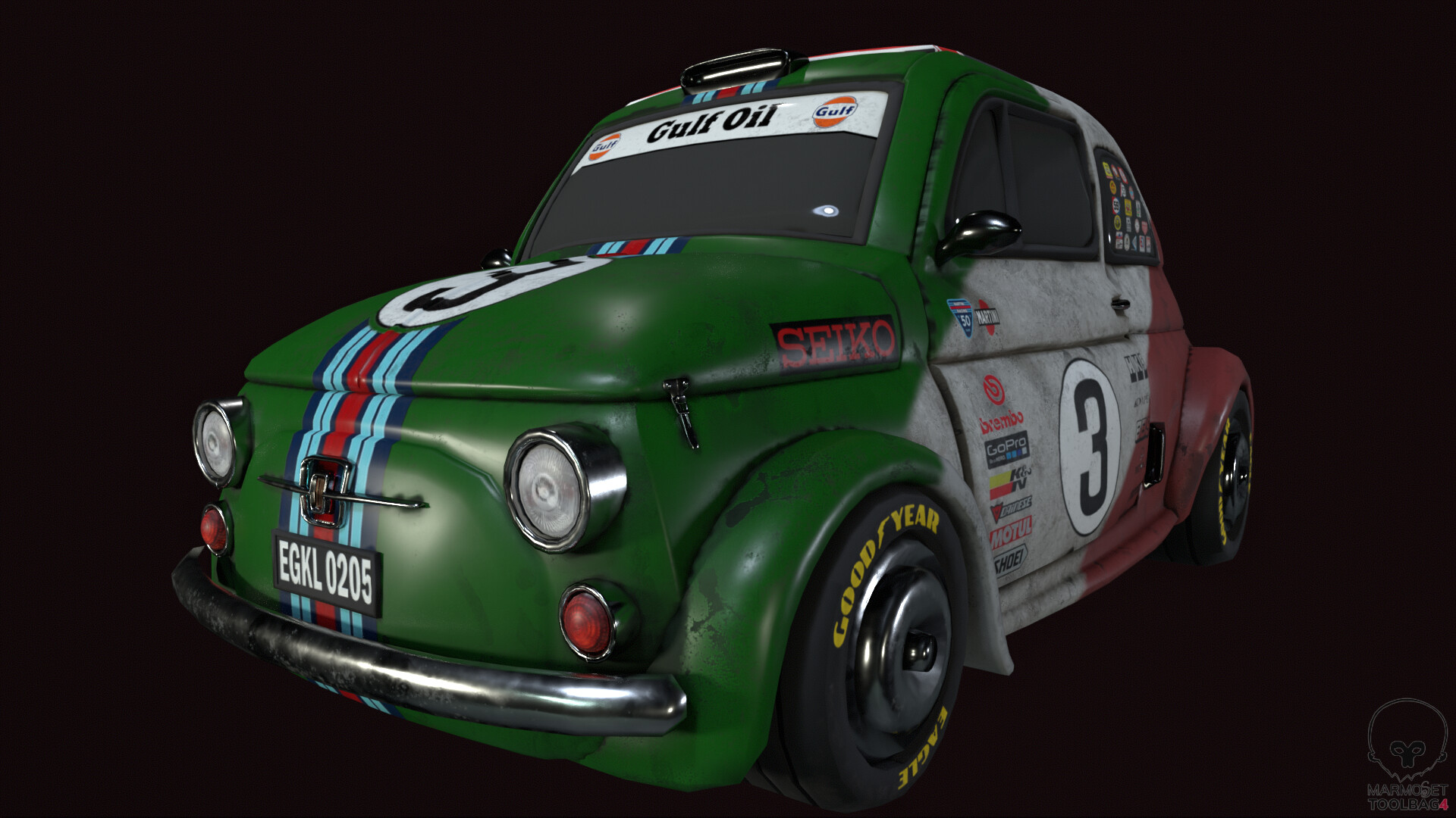 ArtStation - Fiat 1500 rally version