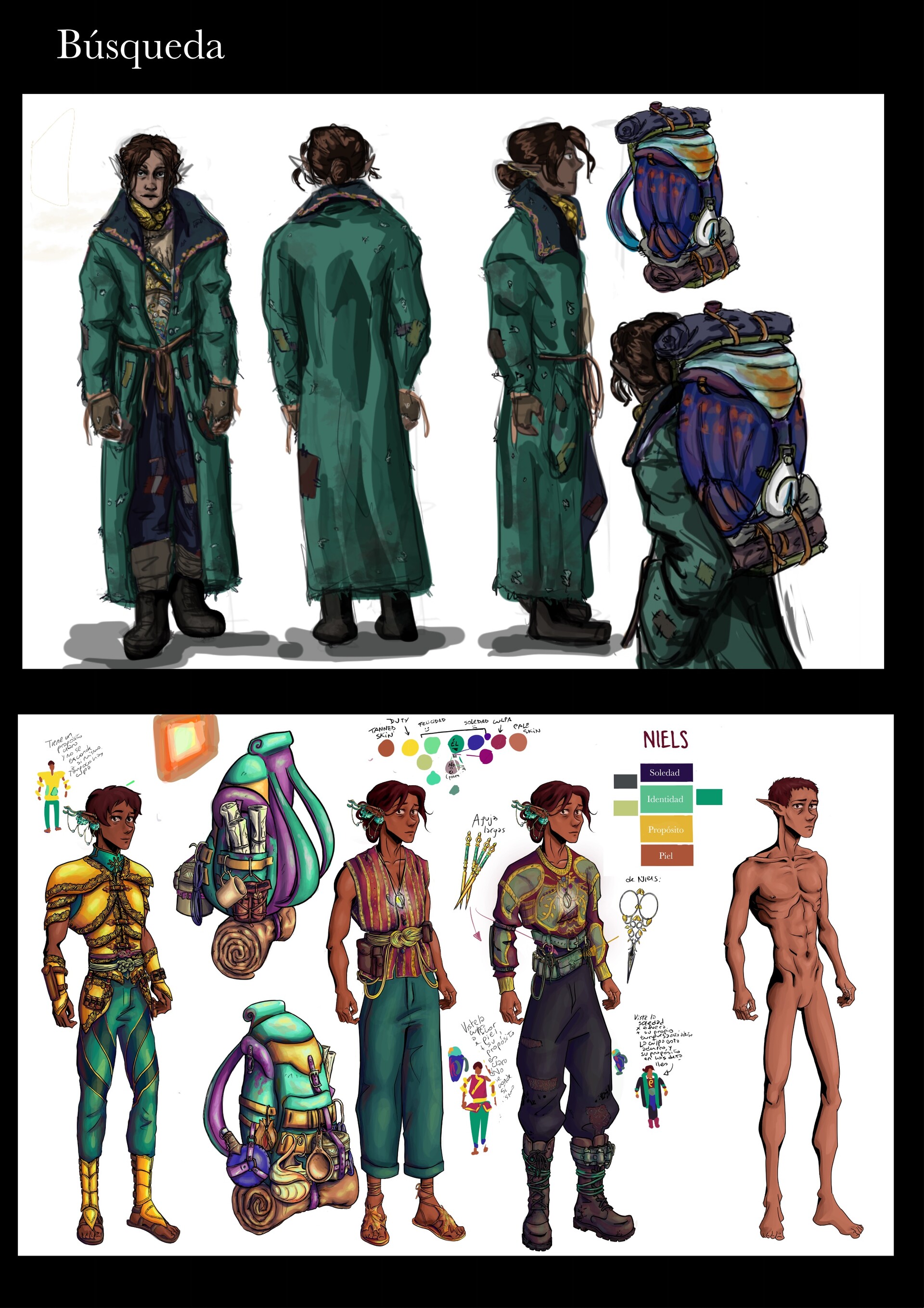 ArtStation - Character design, first approaches