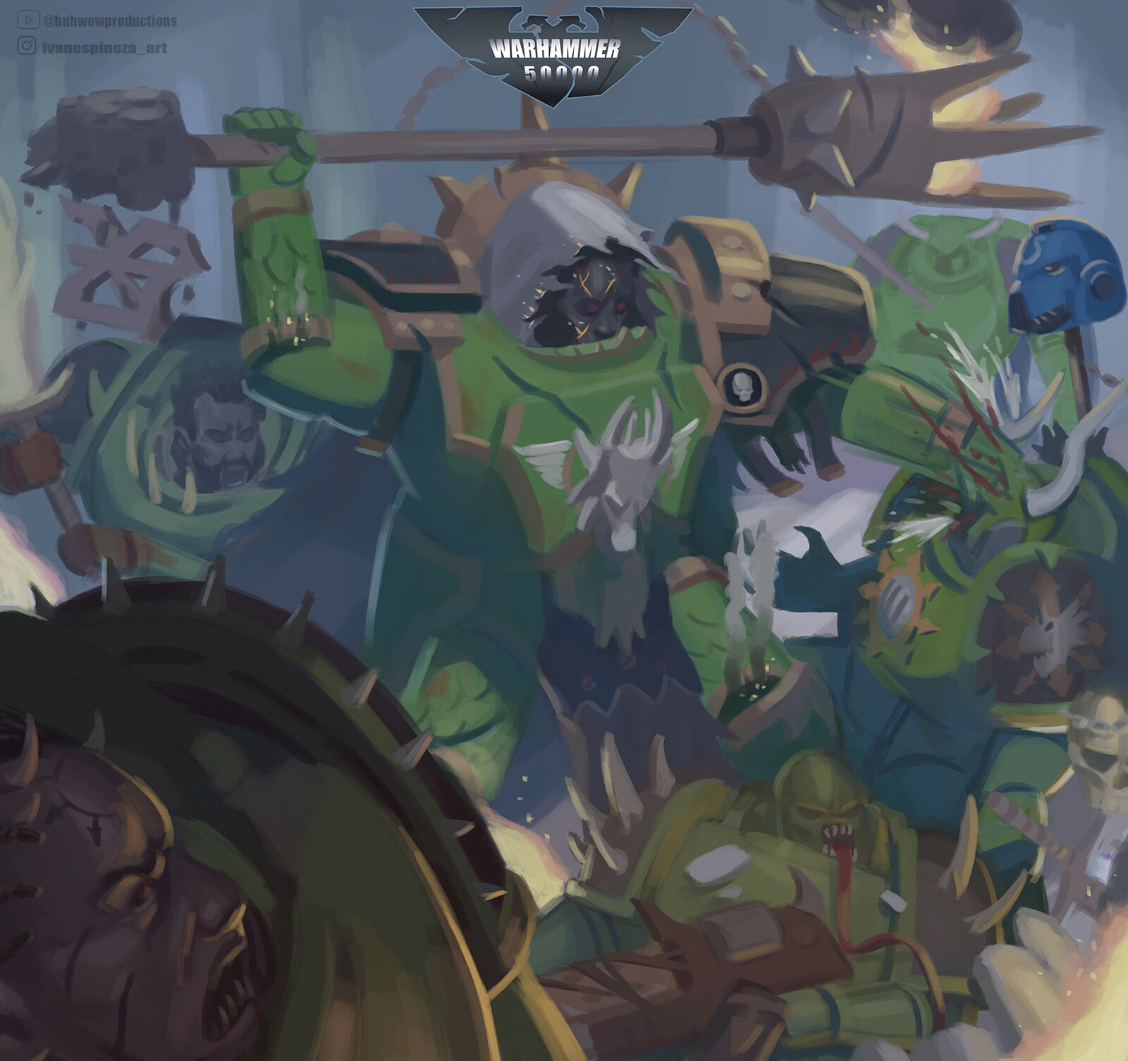 ArtStation - Warhammer 50k: Engulfed by the flames