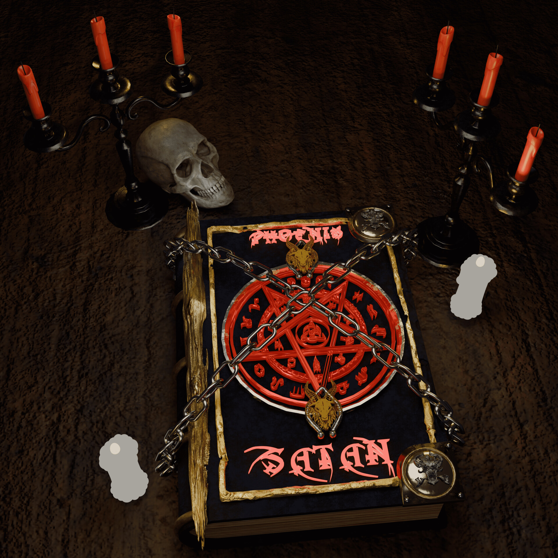 ArtStation - Satanic Spell Book