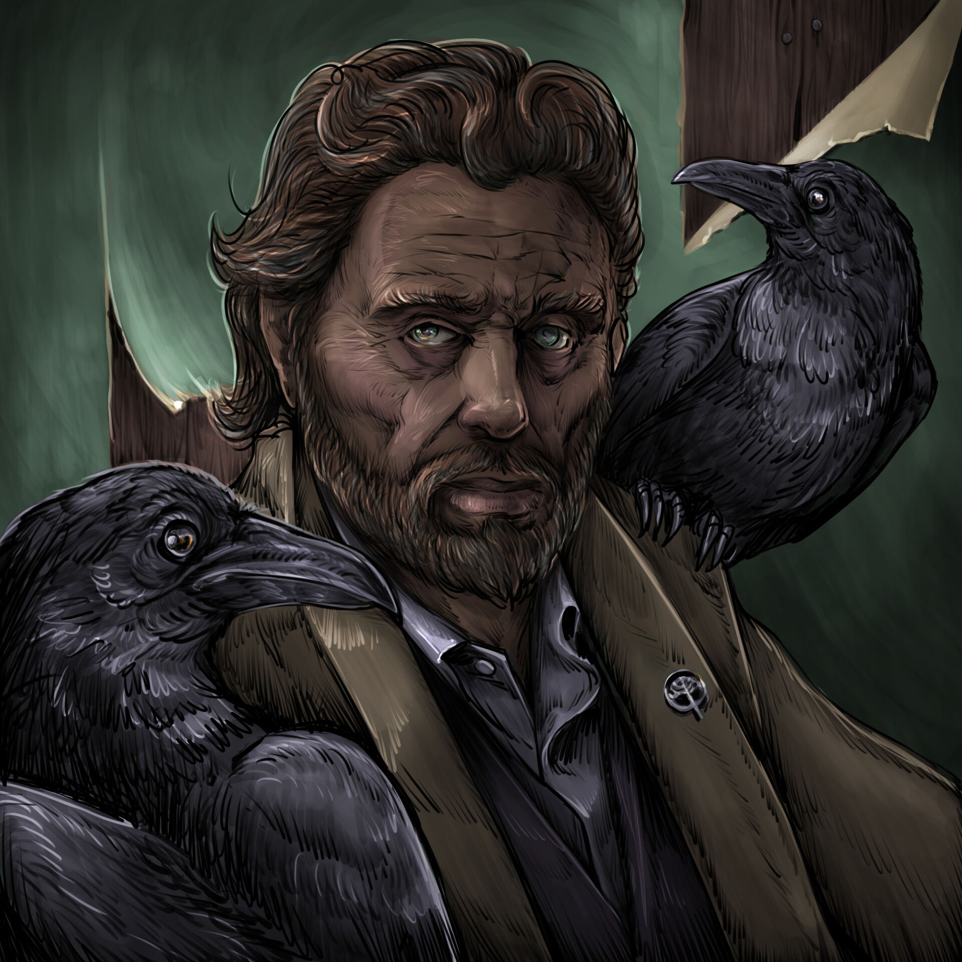 ArtStation - Mr.Wednesday. "American Gods"