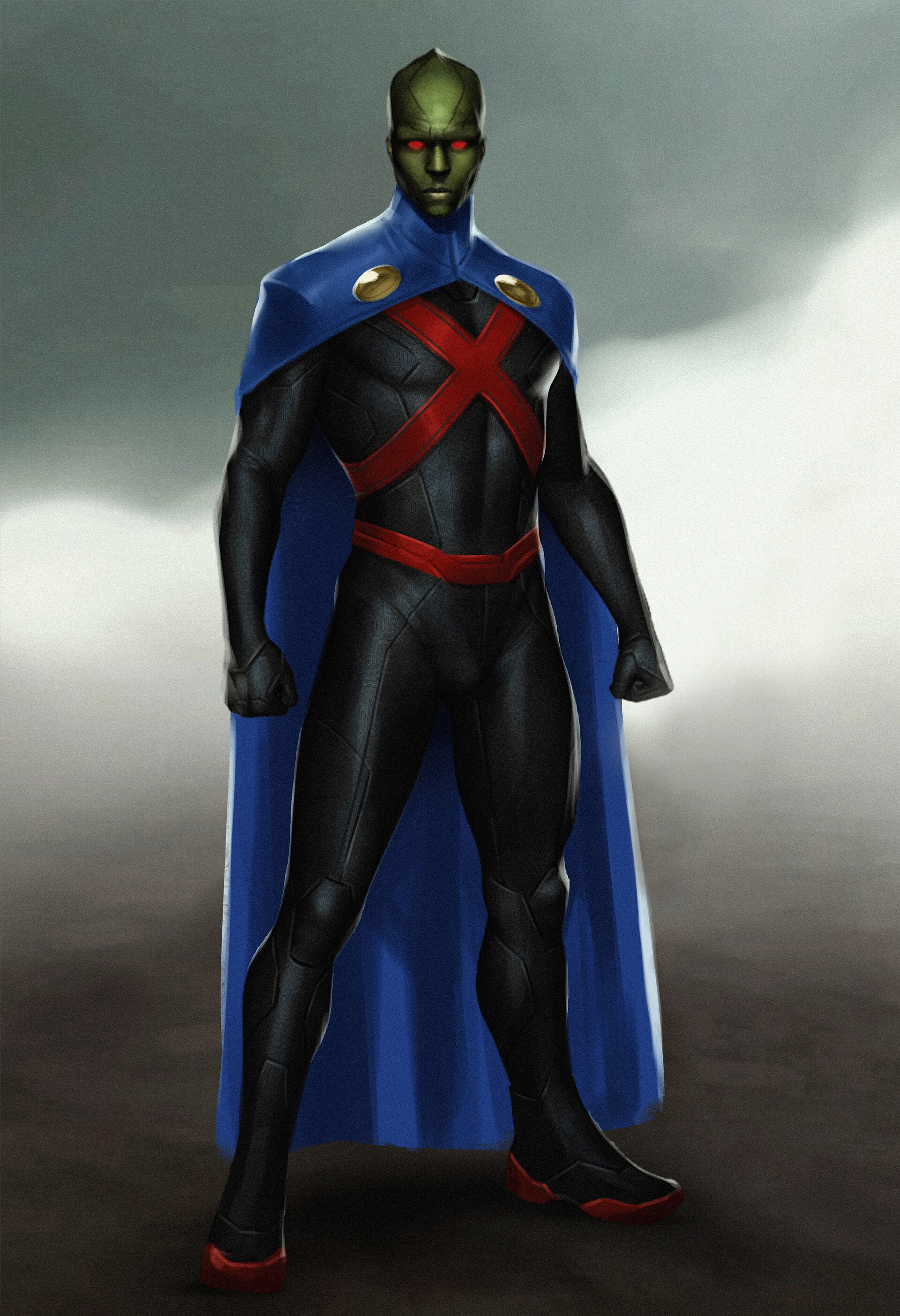 Nouveau Costume De Martian Manhunter A Martian Manhunter Redesign By