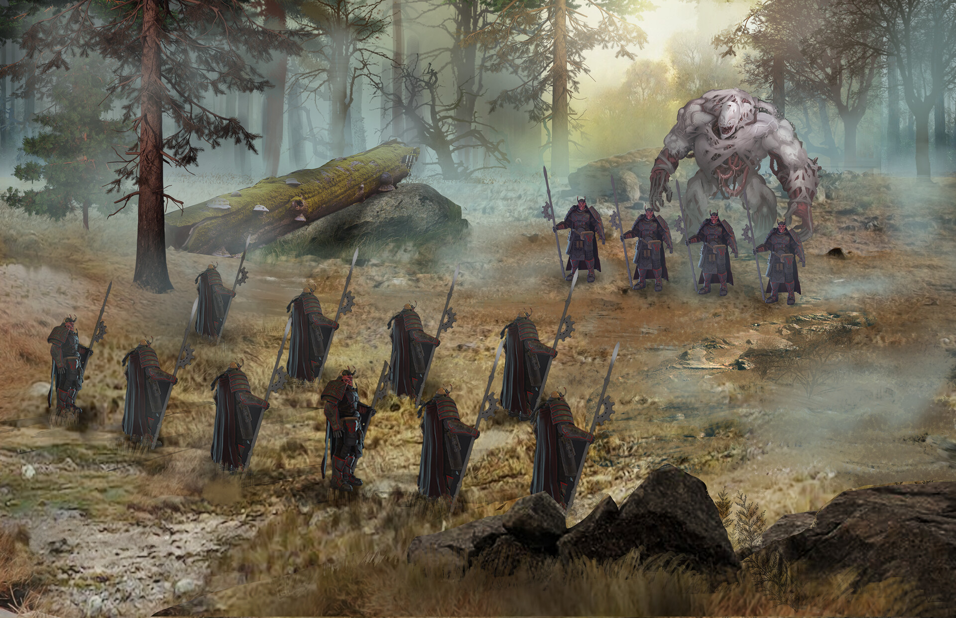 ArtStation - Battle Screen Mockup - Cancelled project