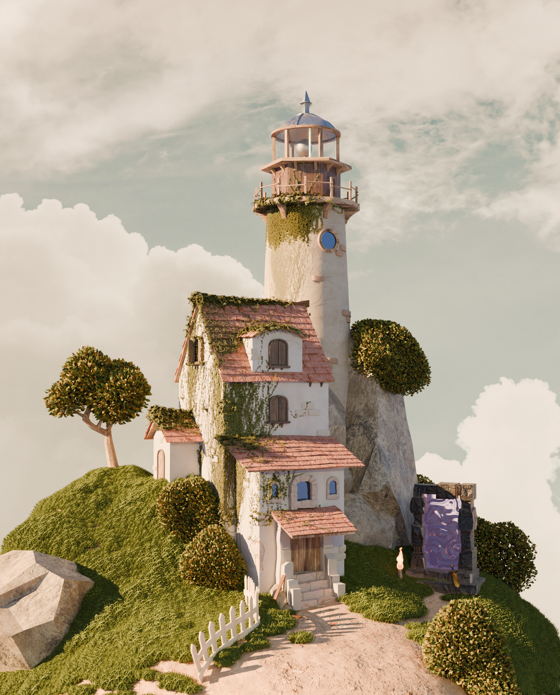 ArtStation - LightHouse with a twist