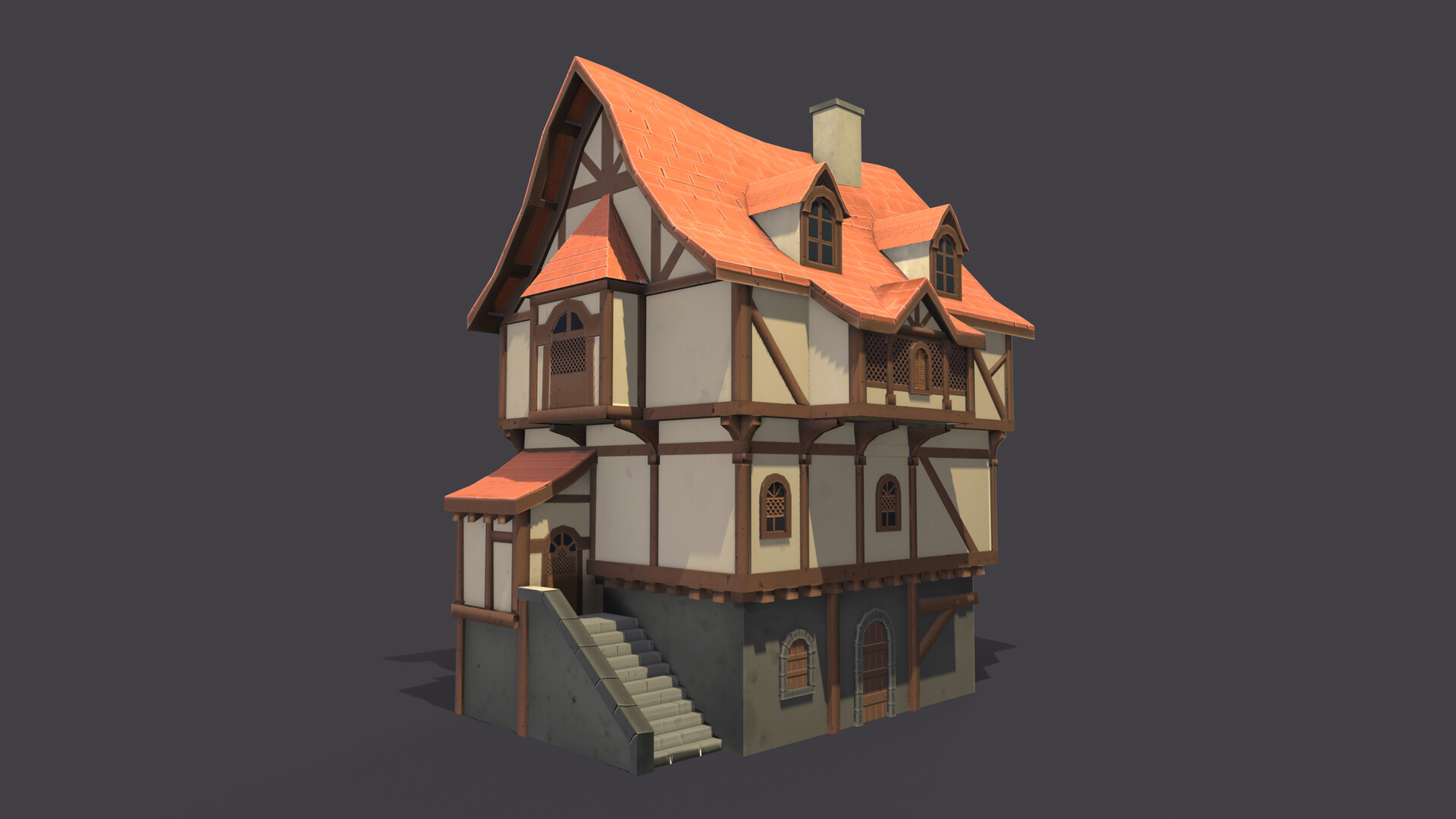 ArtStation - 3D Stylized House