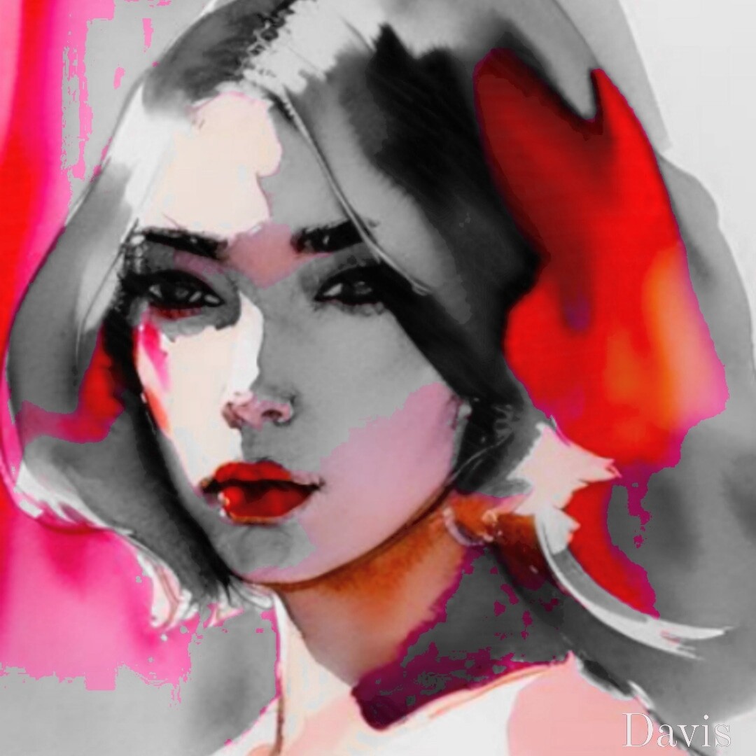 Kate Davis - shadows red