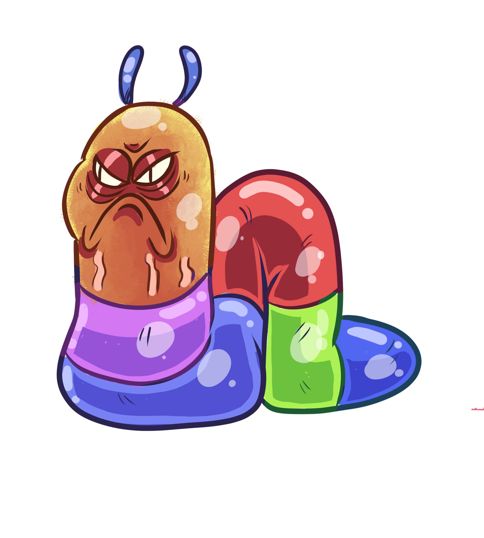 Monkey-Sensei - colored worm concepts