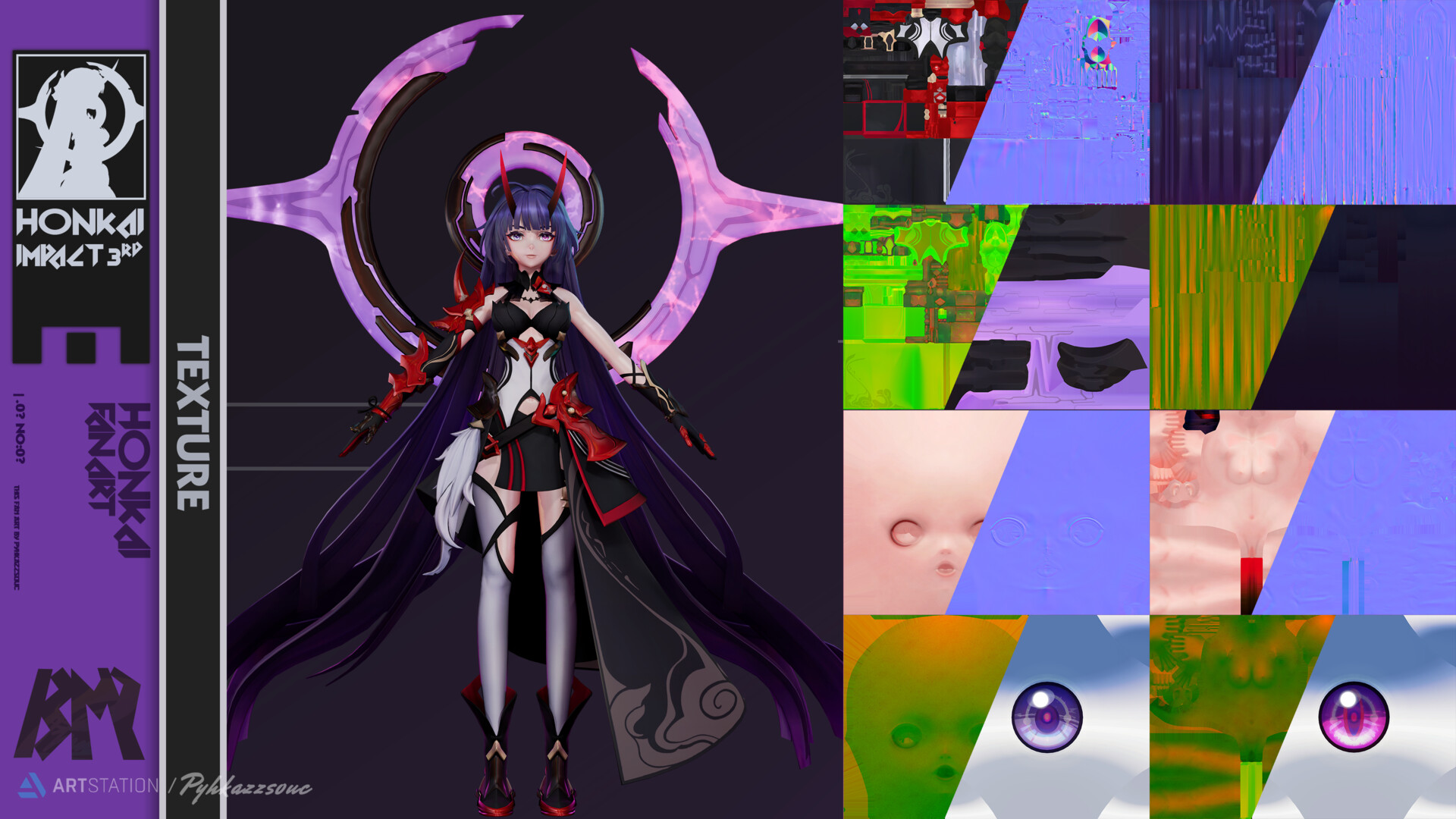 Pyhkazzsouc - Herrscher of Thunder / Raiden Mei / Fan Art / Honkai Impact 3