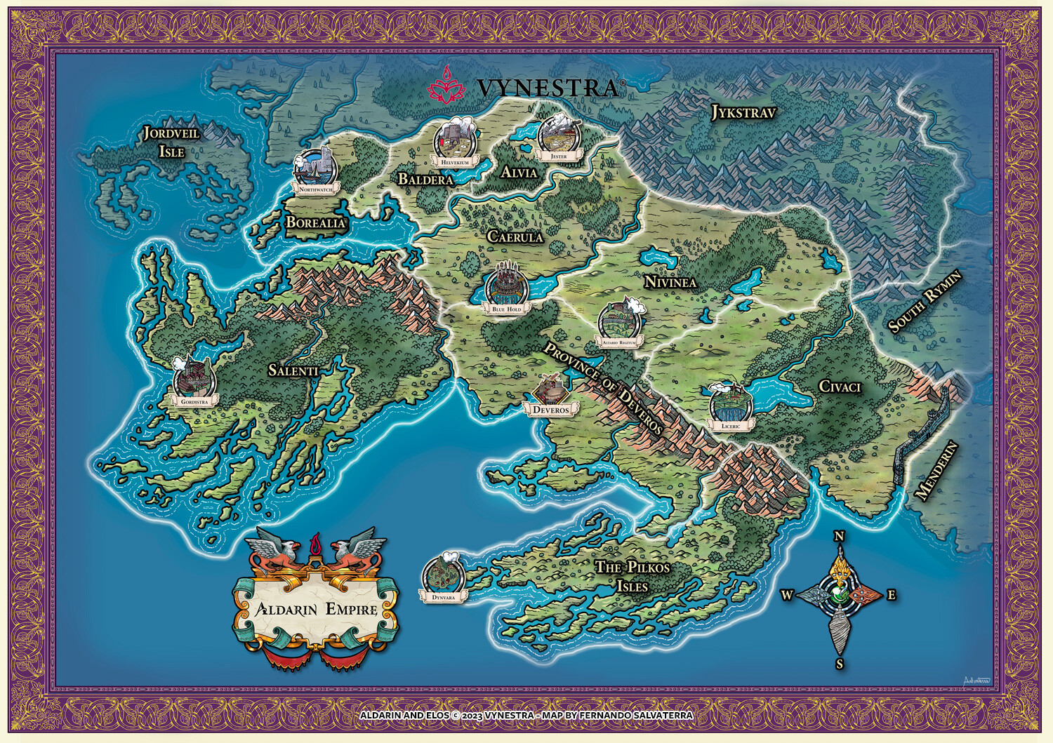 ArtStation - Aldarin Empire - Map Commission