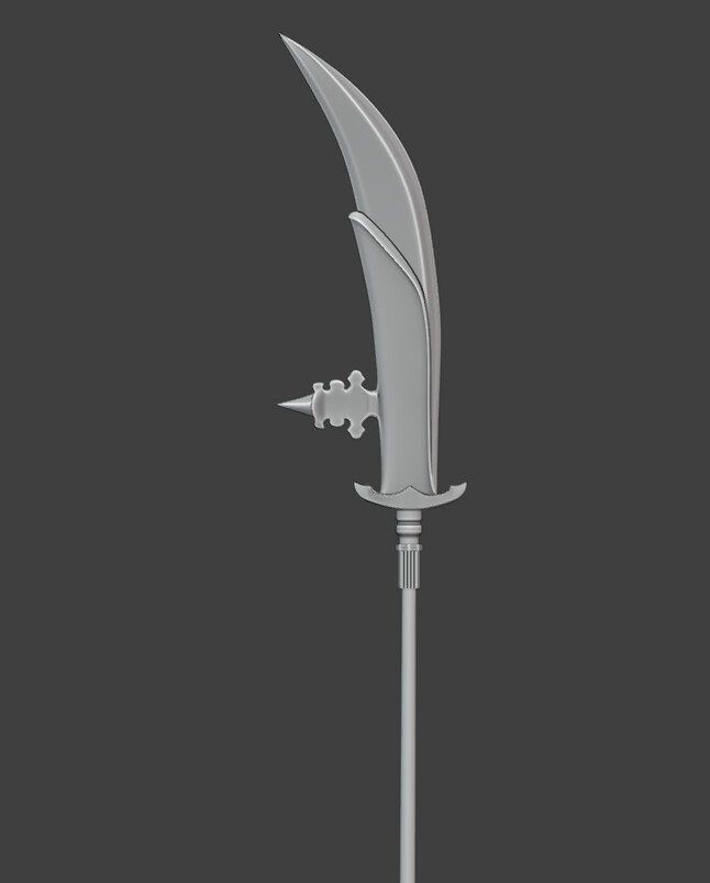 Jonathan Ramos - 3D Modeling - Black Knight Halberd (Dark Souls)
