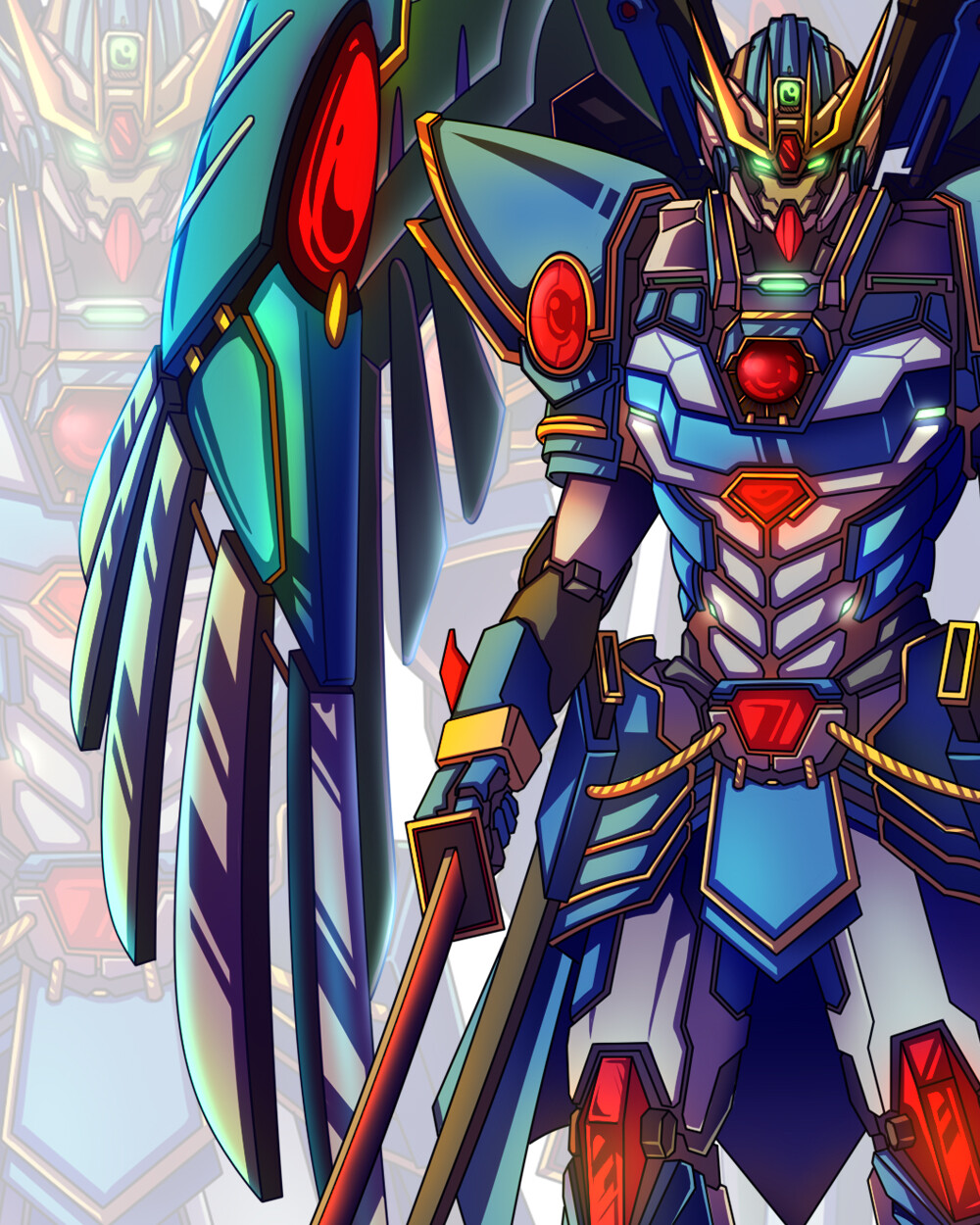 ArtStation - WING MECHA KATANA