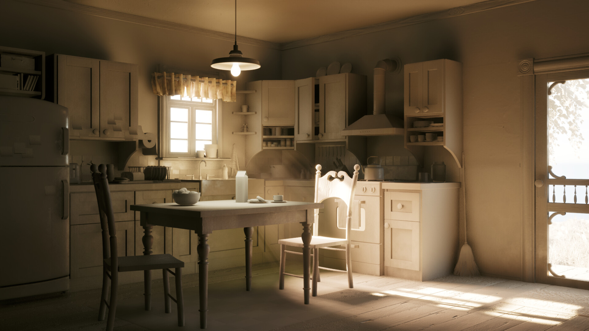 Harsh Blue - HarshBlue- Benson Yang- Farmhouse Kitchen- Concept by ...