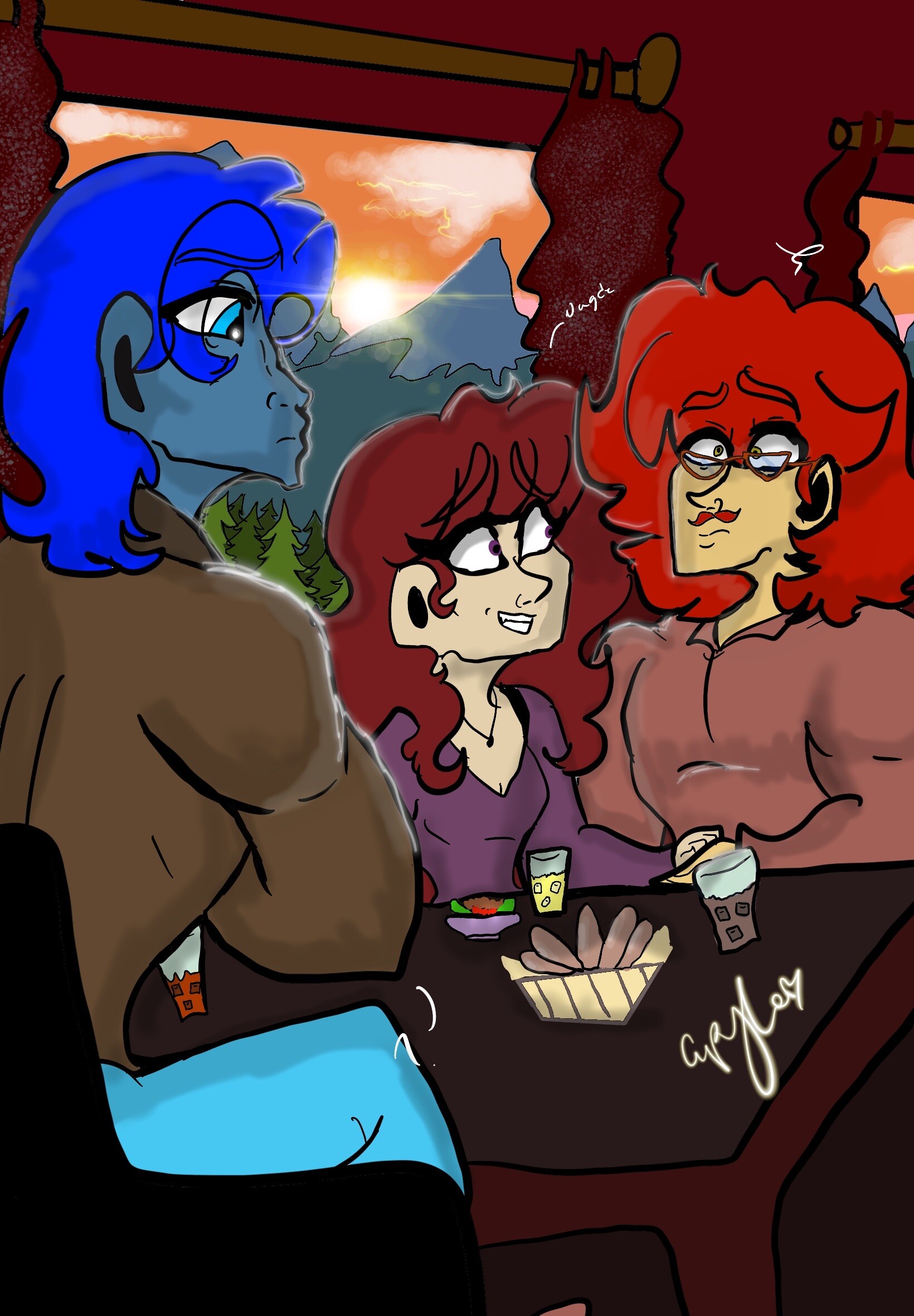 ArtStation - Meet her parent for the first time