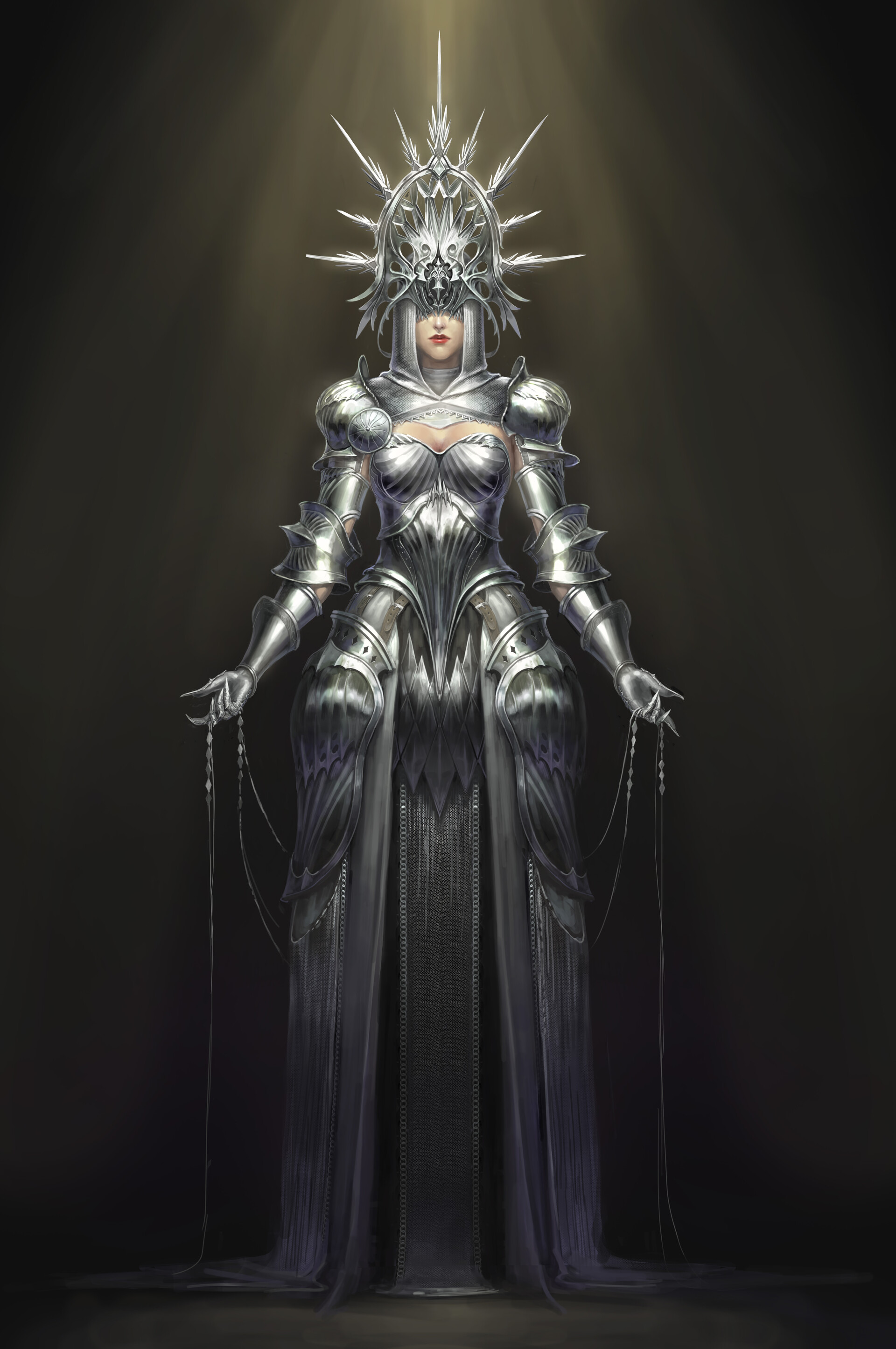 ArtStation - Priestess in armor