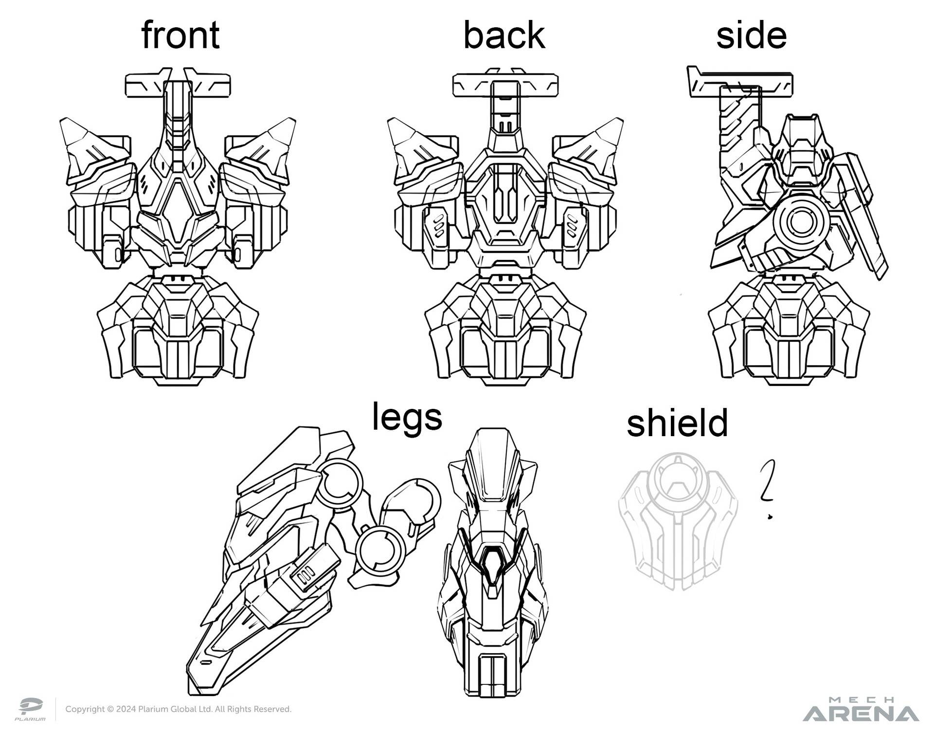 mech arena coloring pages printable