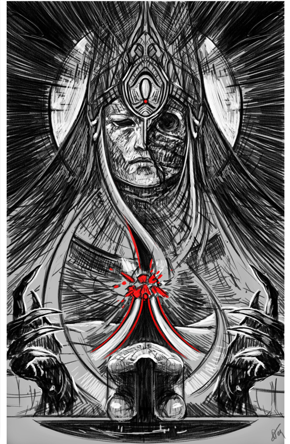 ArtStation - Sacrifice - sketch