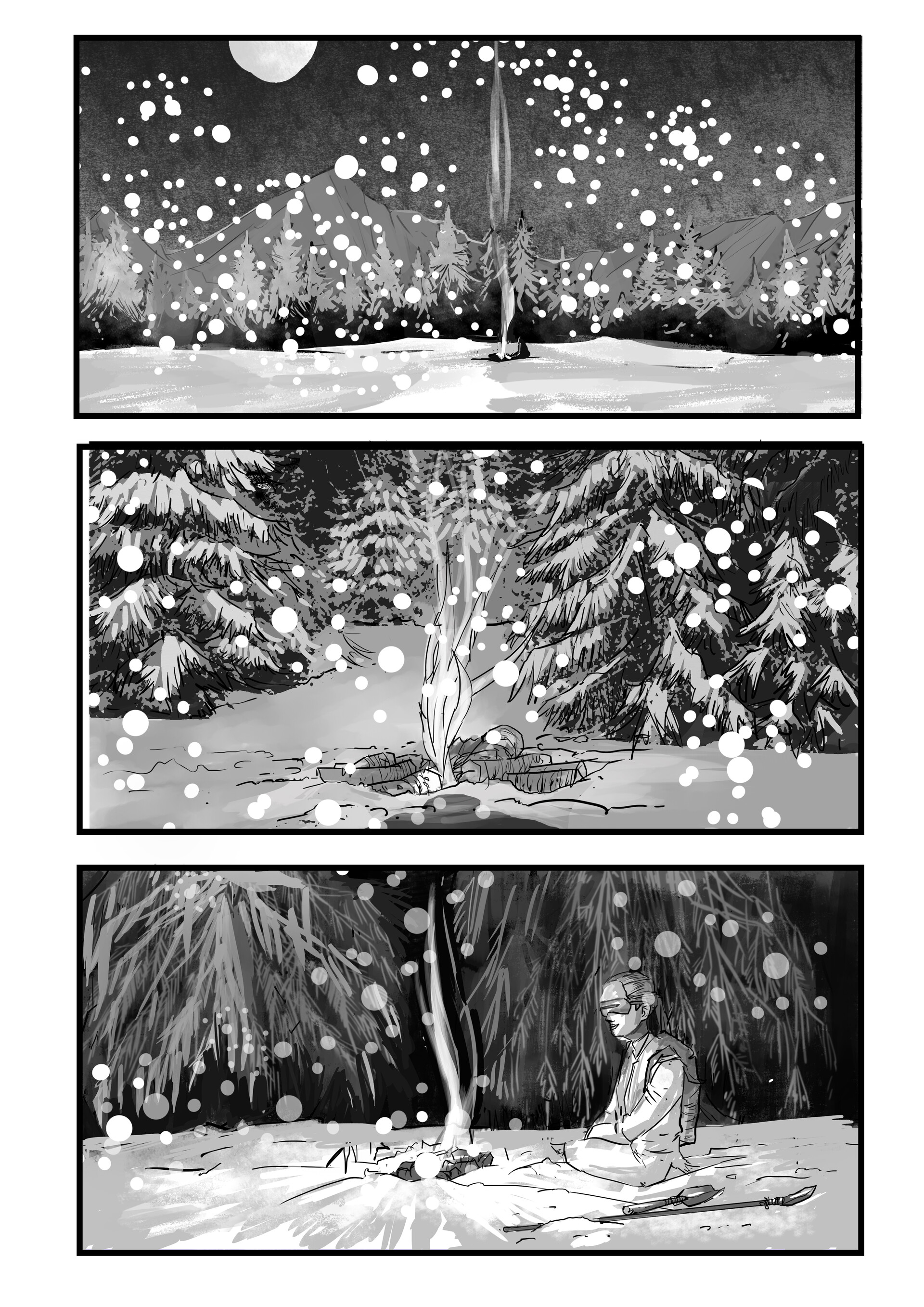 ArtStation - Cold - Comic Book Project