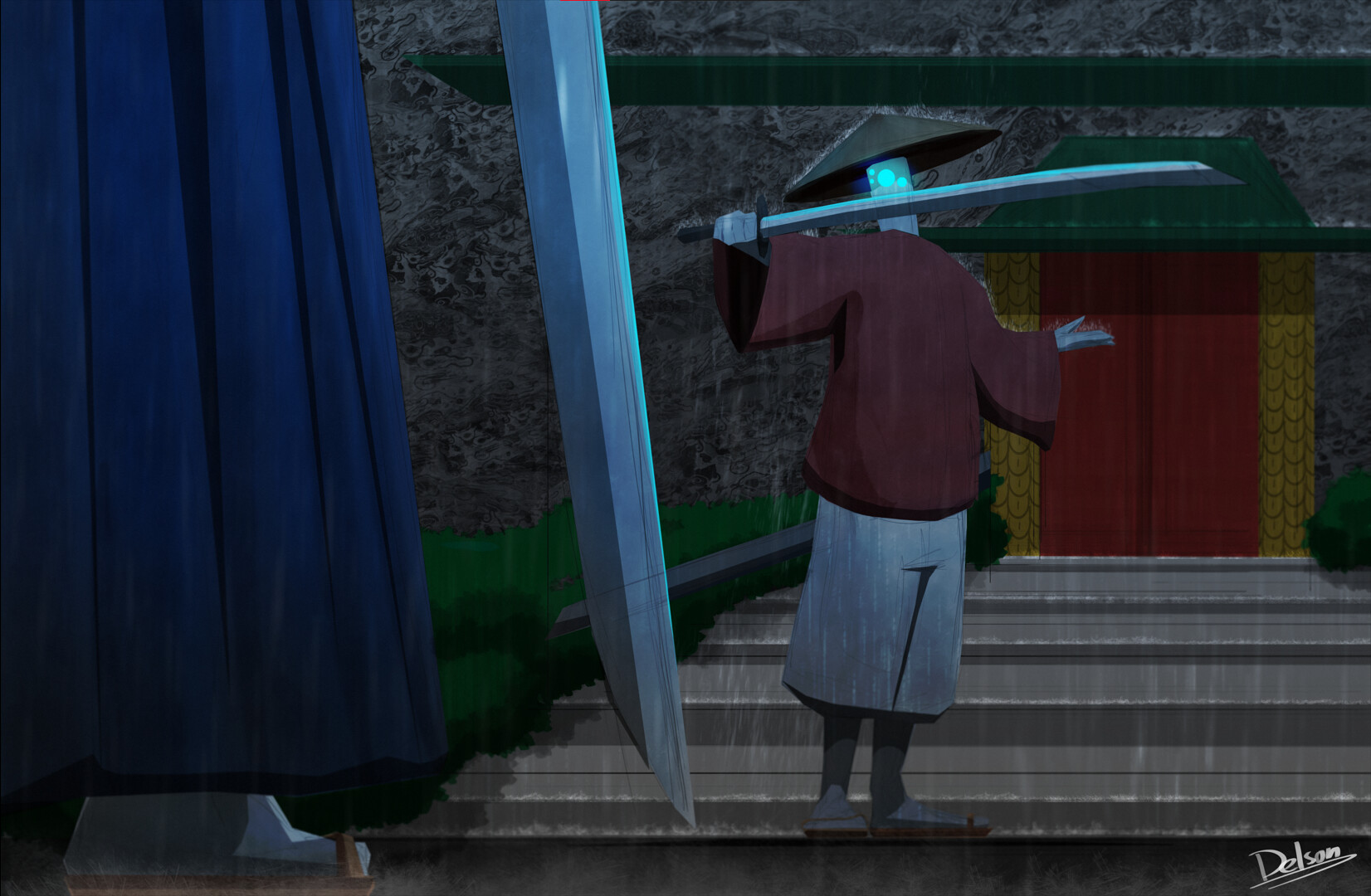 ArtStation - Samurai Vs Machine