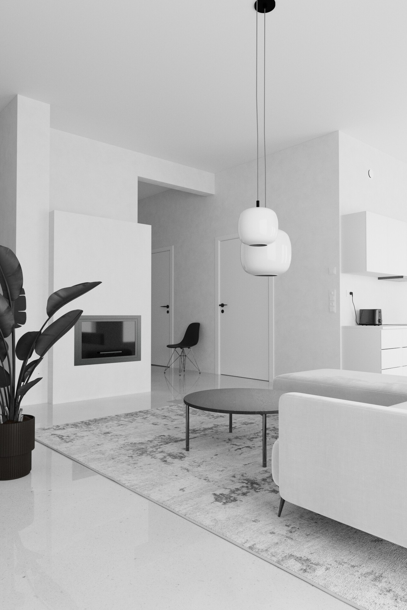 ArtStation - White interior