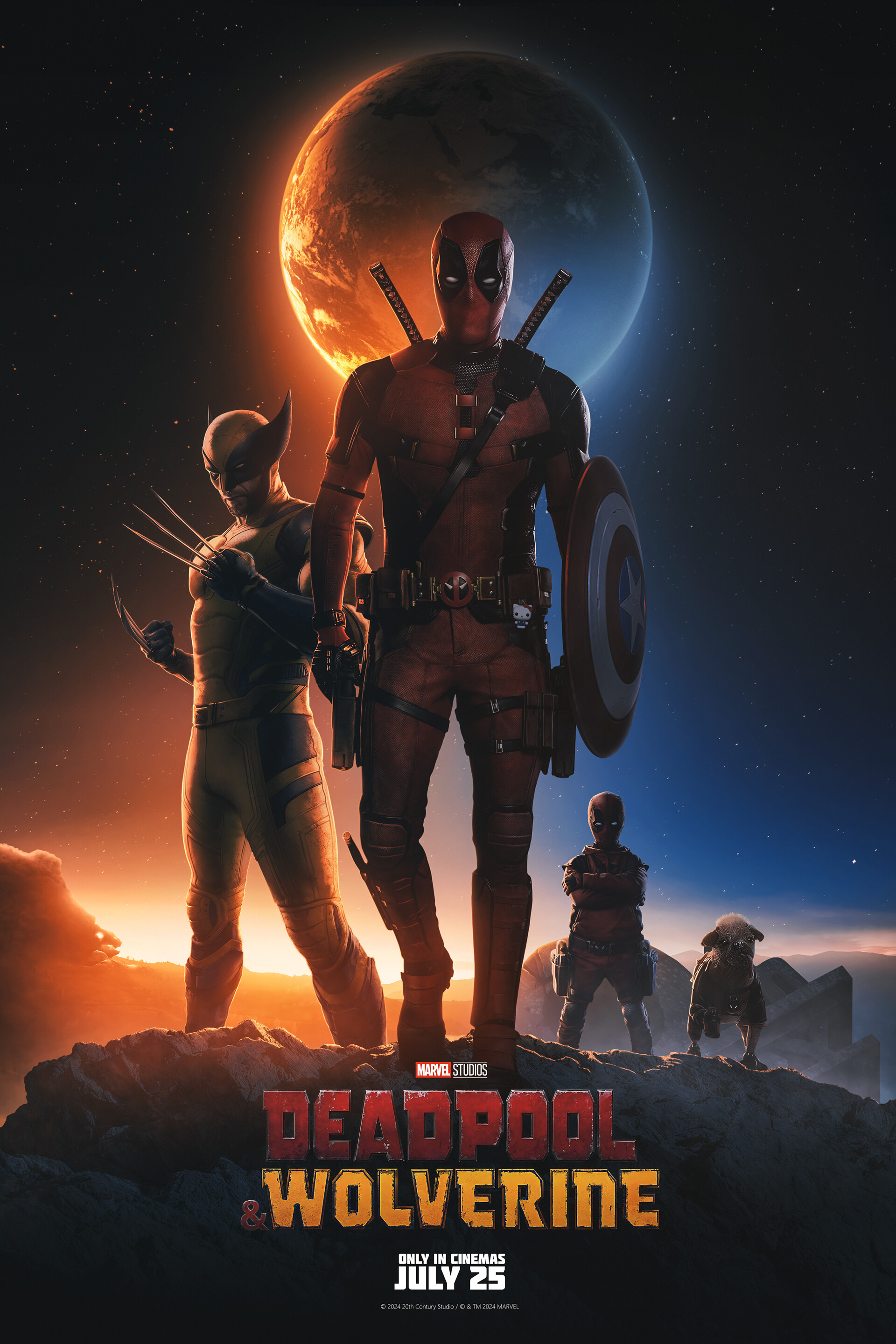 Poster Do Filme Deadpool 2024 Deadpool & Wolverine' Coming To Digital,