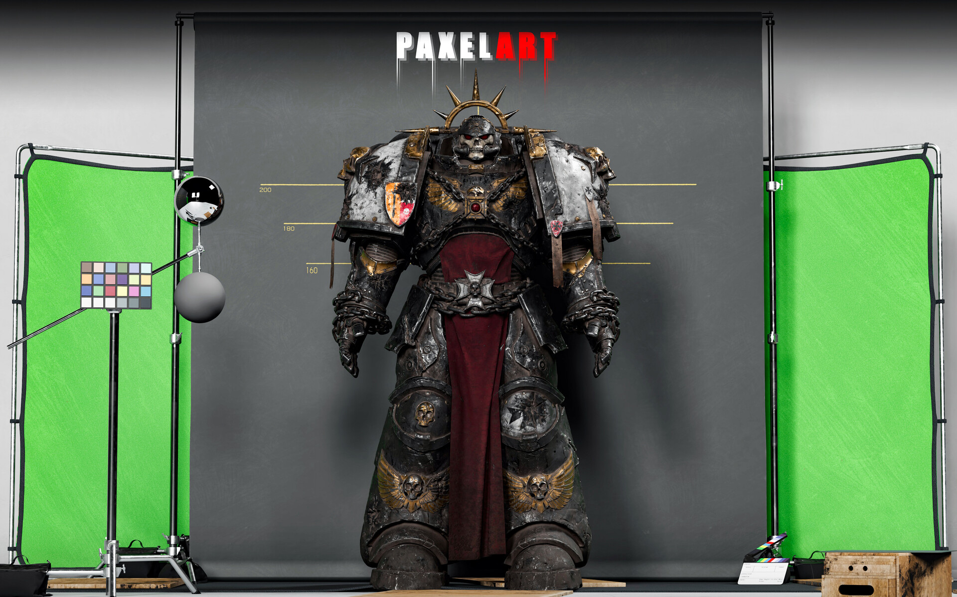 PaxelArt ( Alexander Panin) - Warhammer 40k Chaplain Fan art