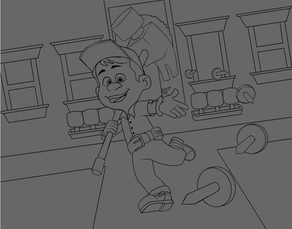 fix it felix coloring pages