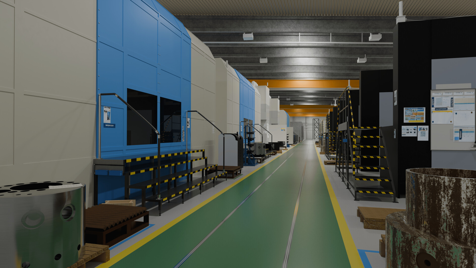 ArtStation - Factory 3D Interior Design