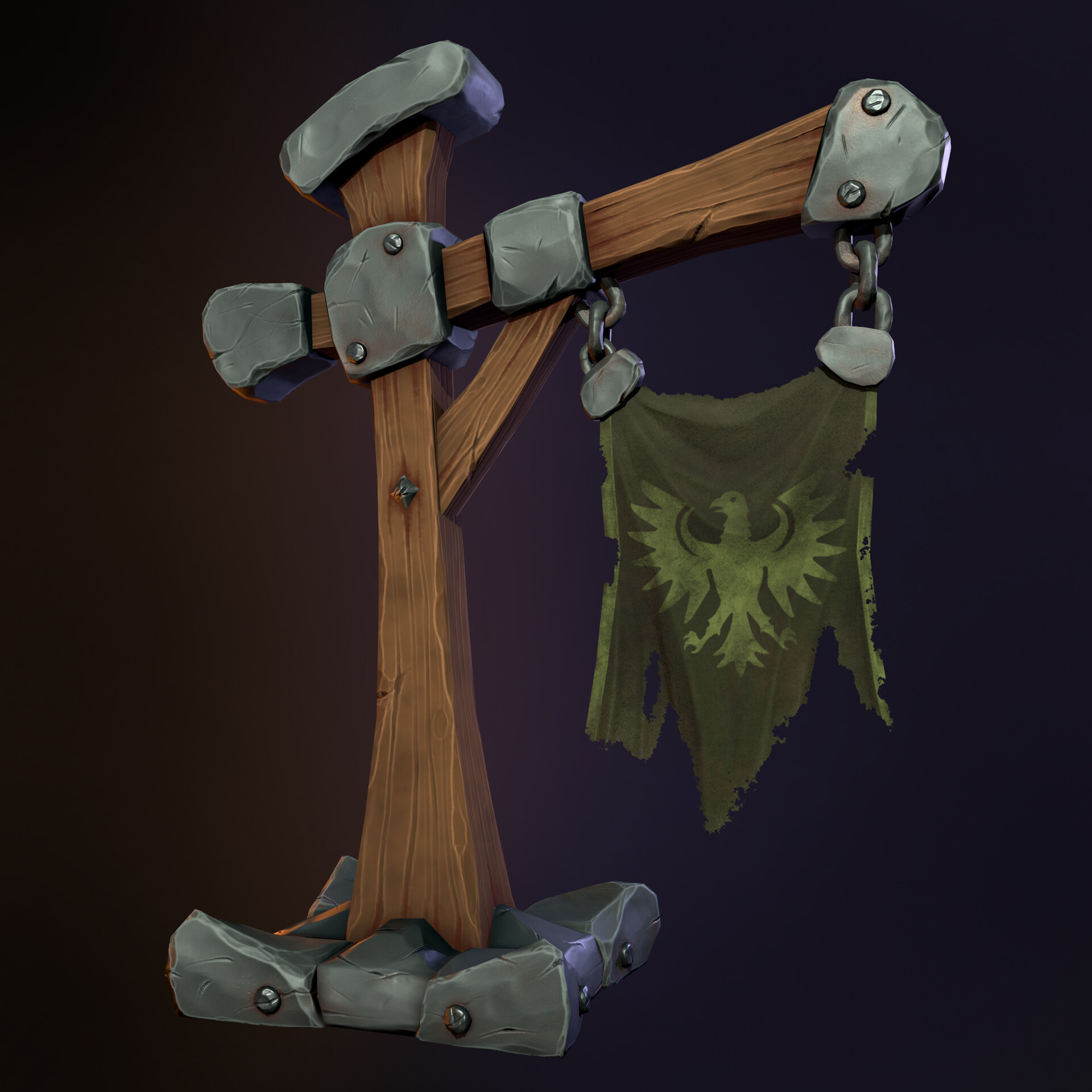 ArtStation - Stylized War Banner
