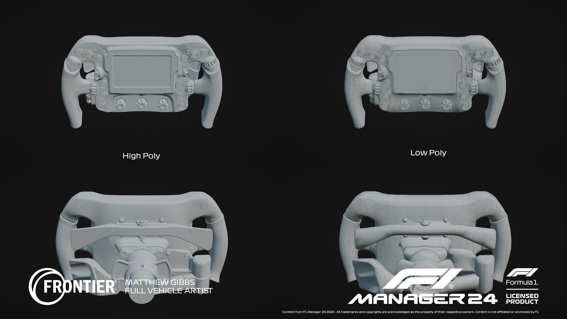 Matthew Gibbs - F1 Manager 24 - Mercedes Race Team Steering Wheel