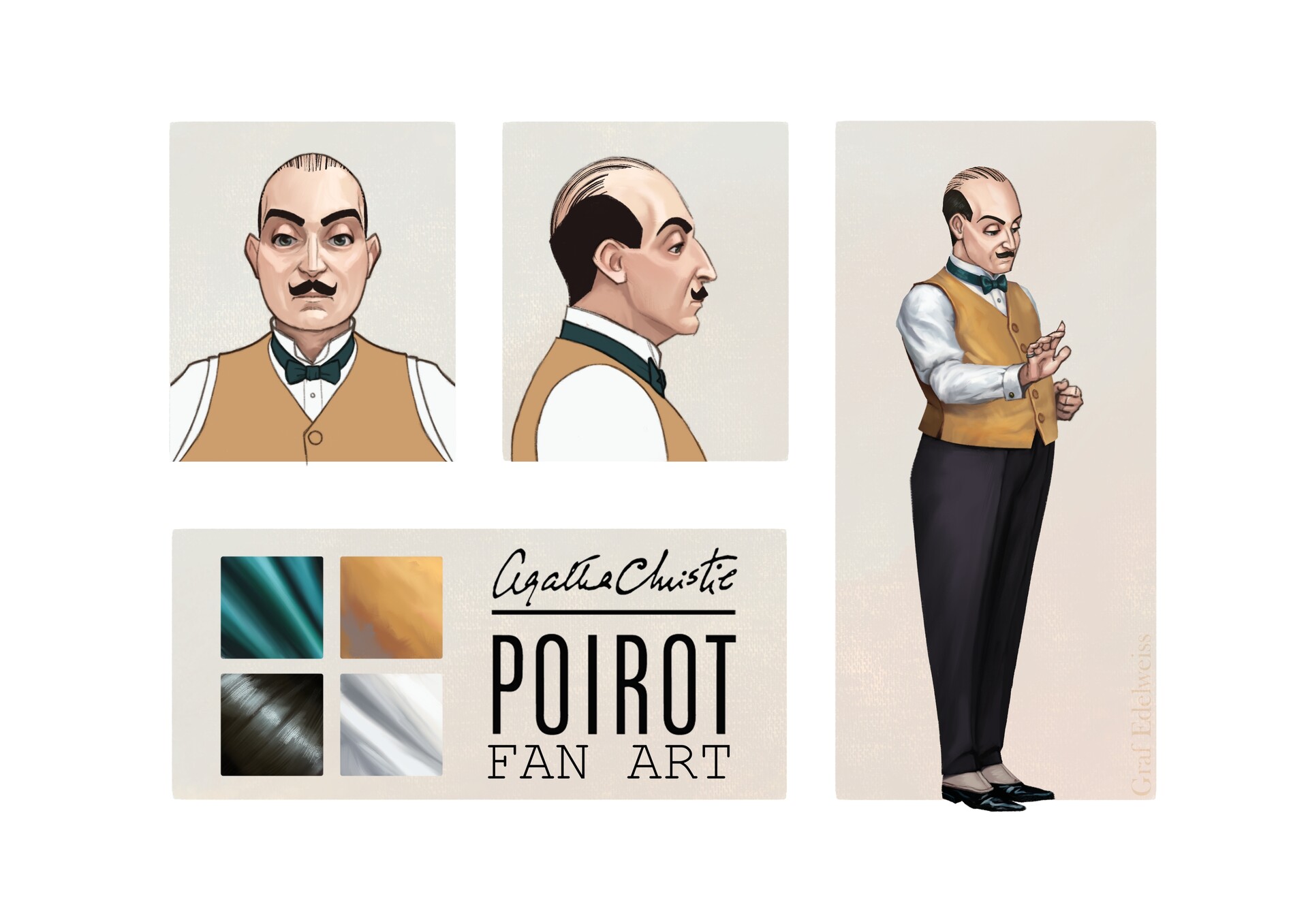 ArtStation - Agatha Christie's Poirot FAN ART