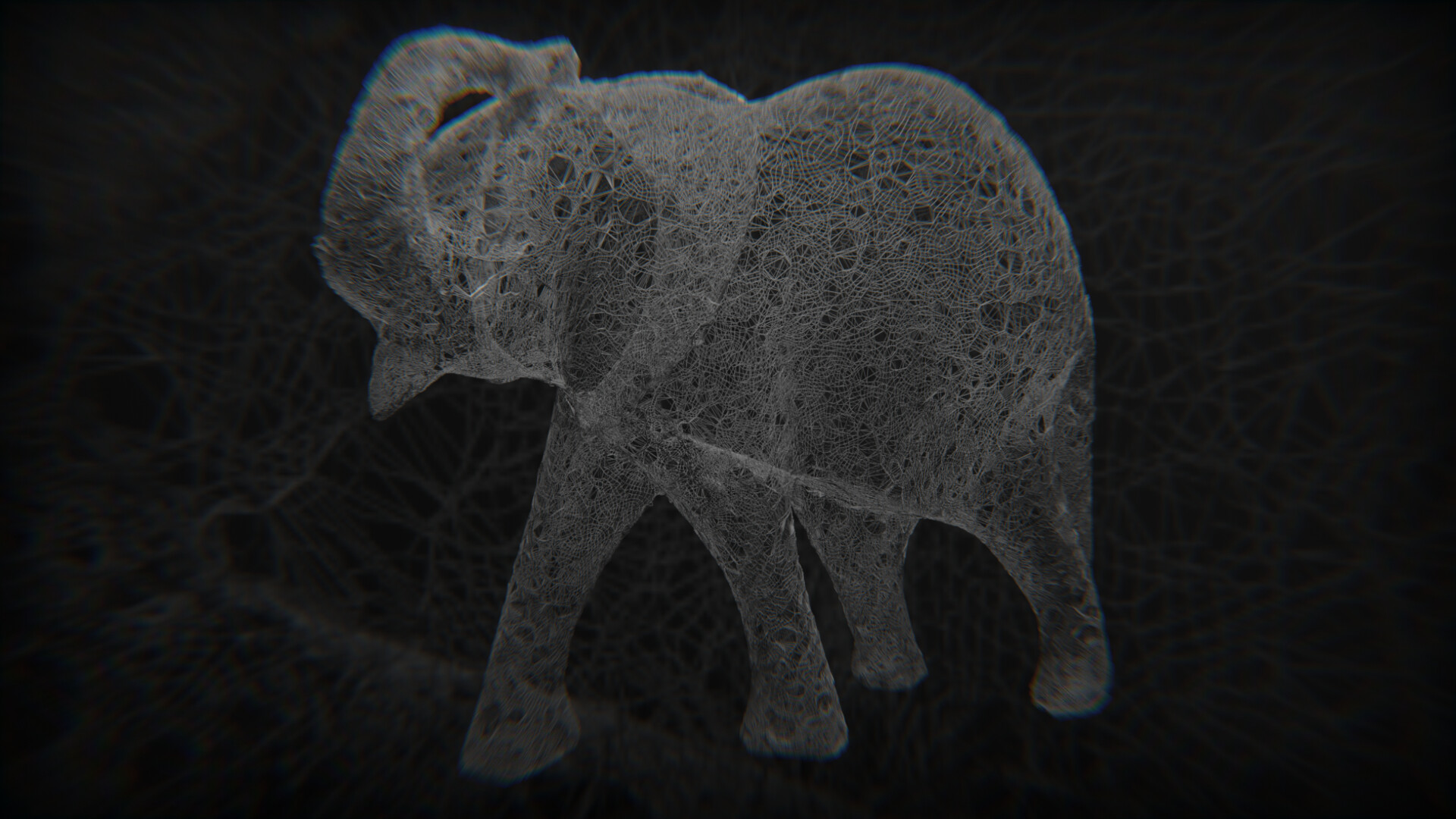 Ben Luke Parsons - Stunning Wireframe Effect-Blender Practise