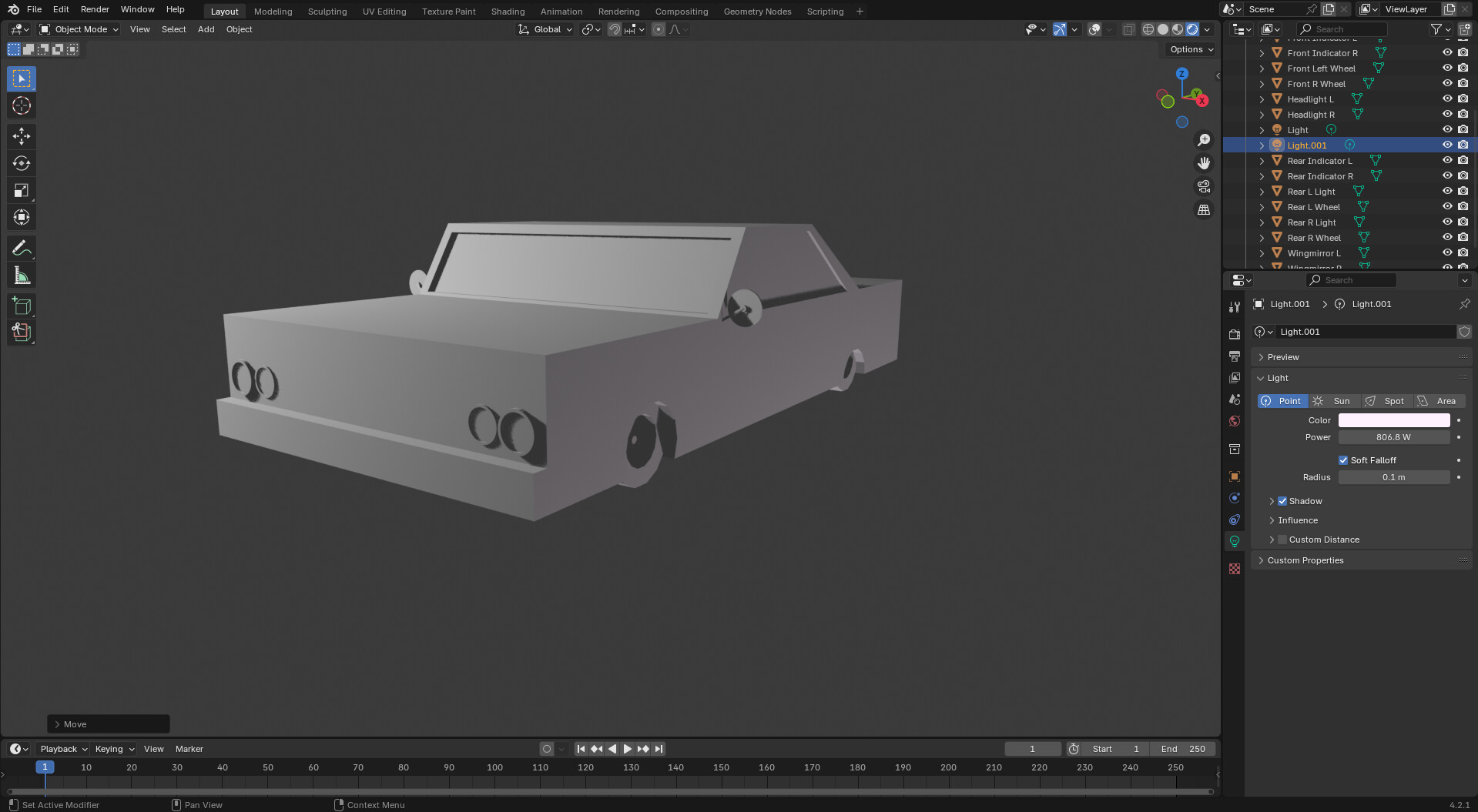 ArtStation - Low Poly Low Rider (untextured)