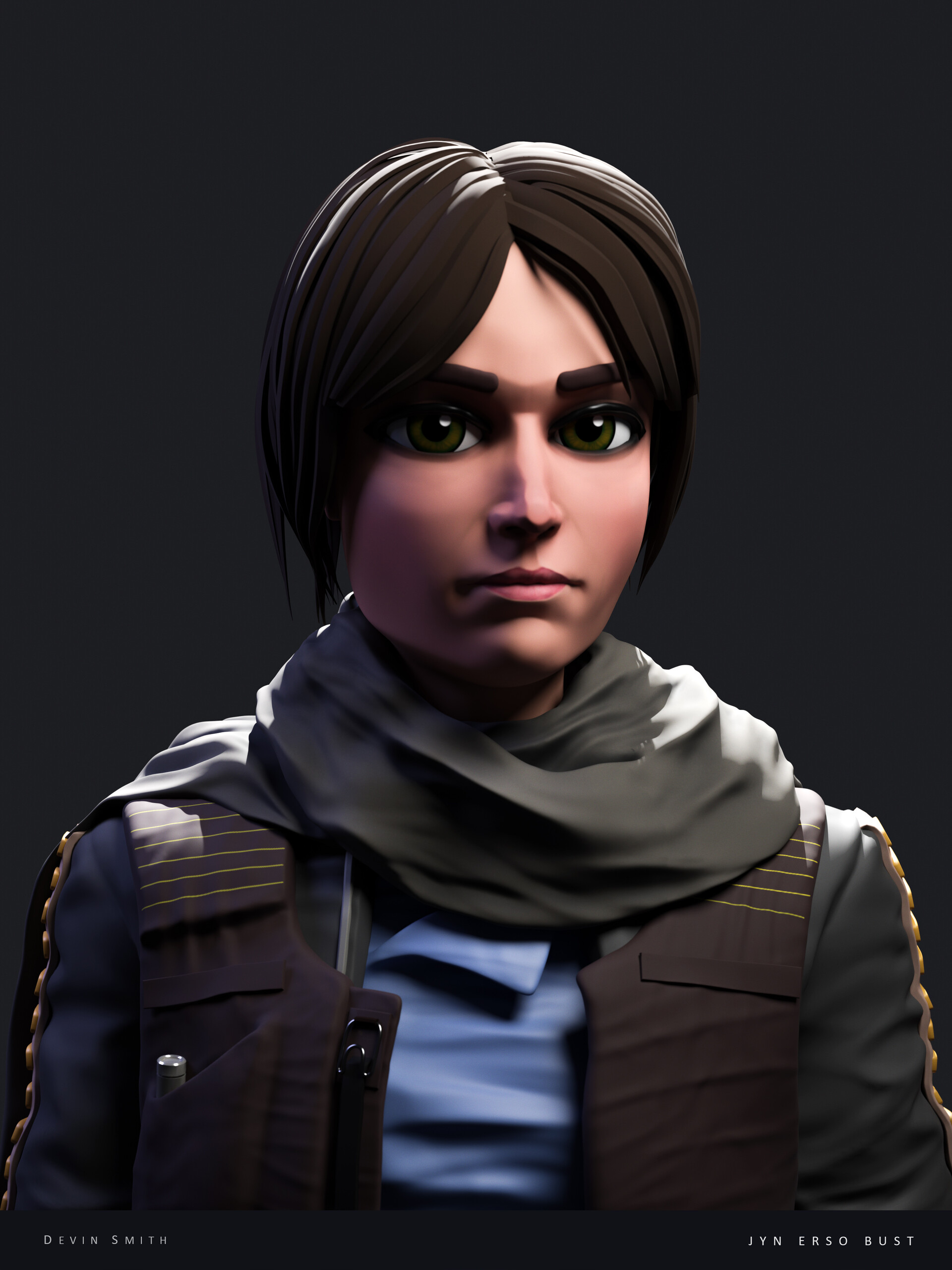 Devin Smith - Jyn Erso Bust - Toon Sculpt