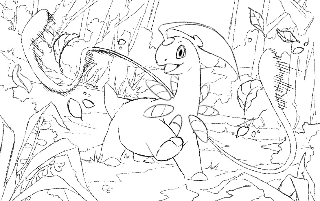 bayleef coloring page