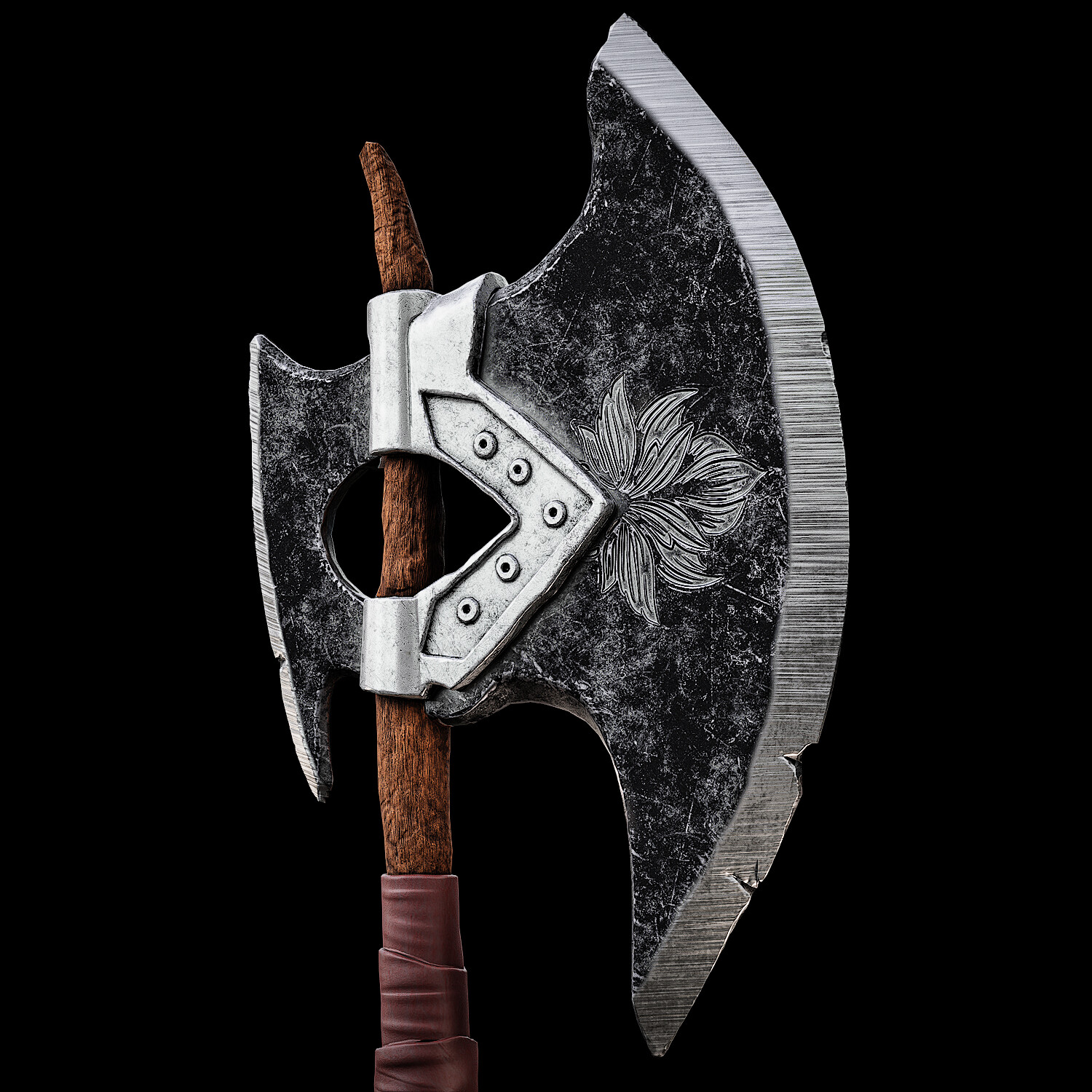 ArtStation - Game Ready Axe with Texture (Low Poly)