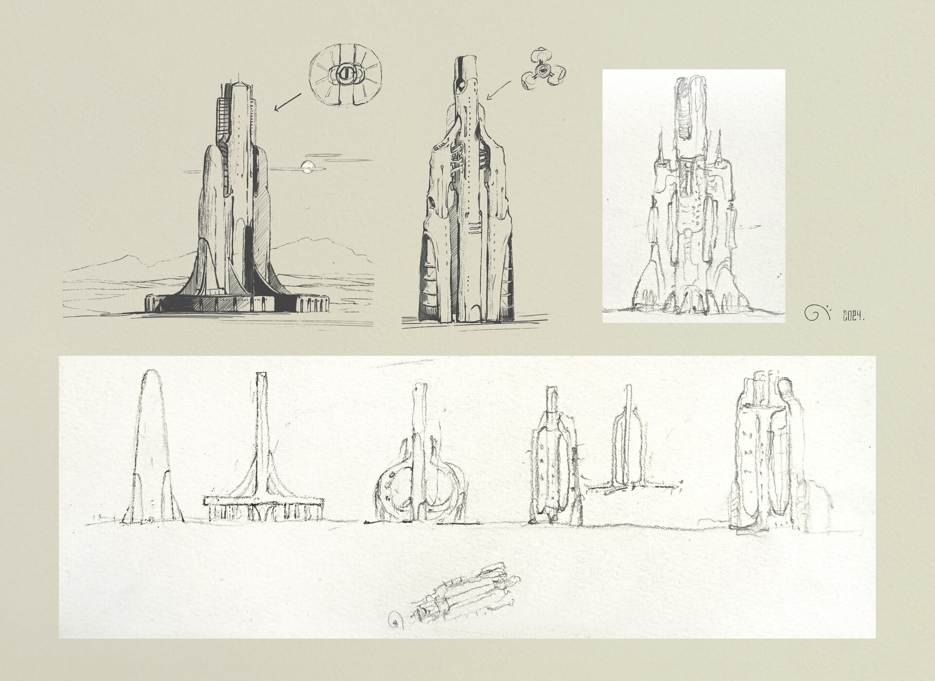 ArtStation - "Invincible" (1964) the spaceship