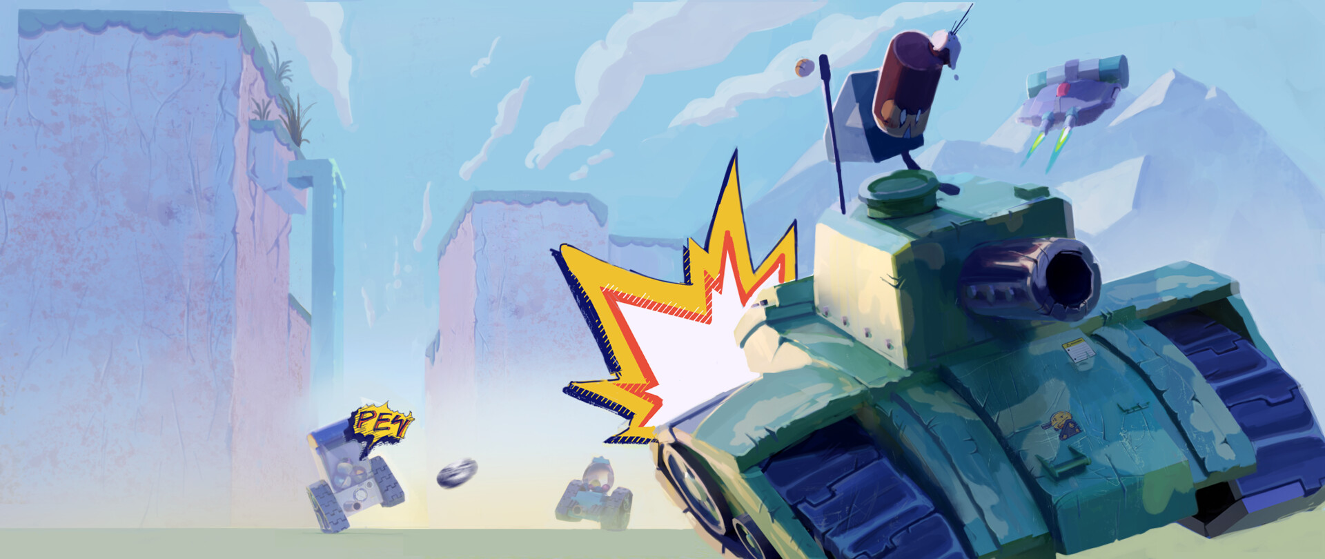 ArtStation - Teeny Tiny Tank - Early Development