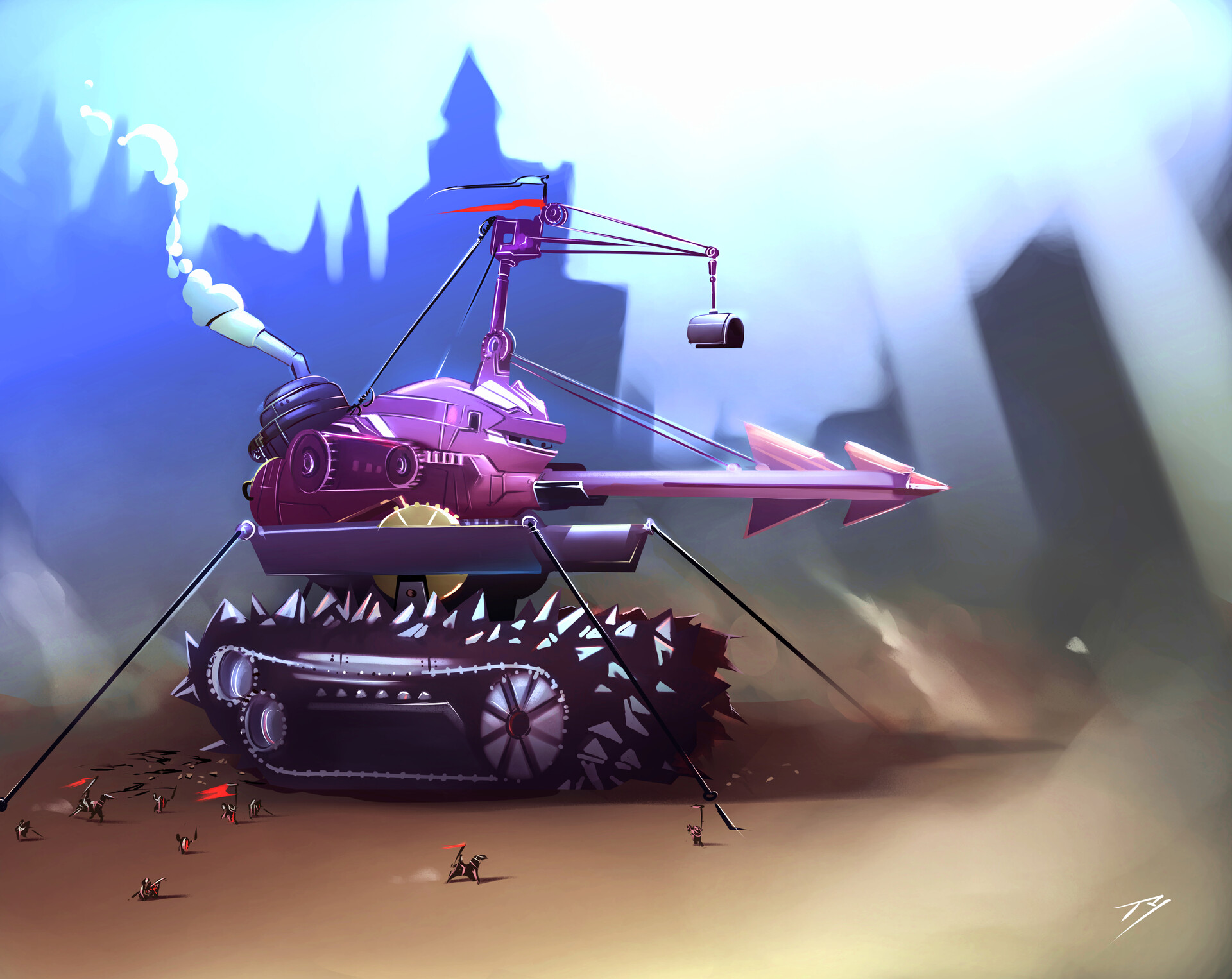 ArtStation - Catapult design for video game.