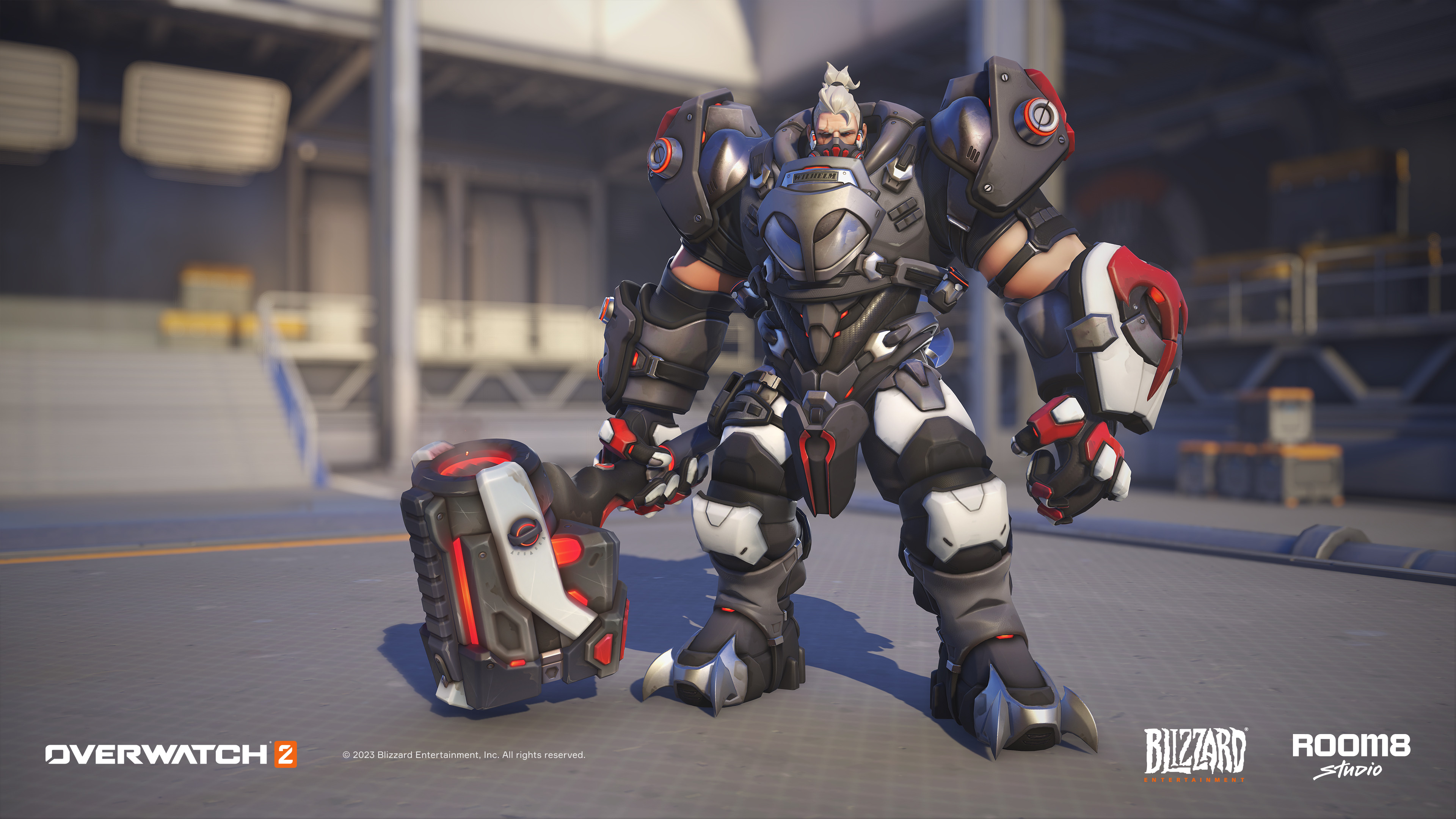 Room 8 Studio - Portfolio - Reinhardt Fallen Knight (Overwatch 2)