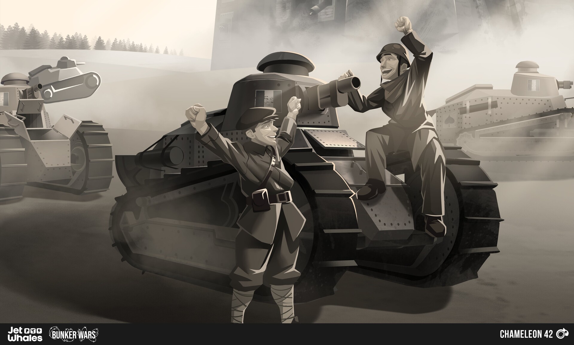 Chameleon 42 - Bunker Wars | Animation Art