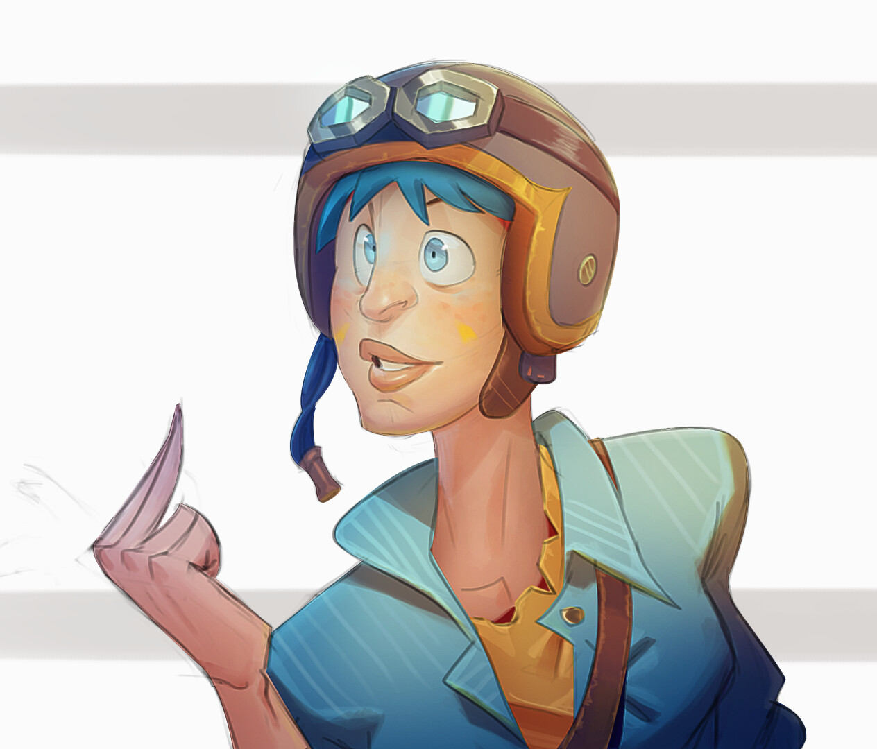 ArtStation - Girl driver sketch