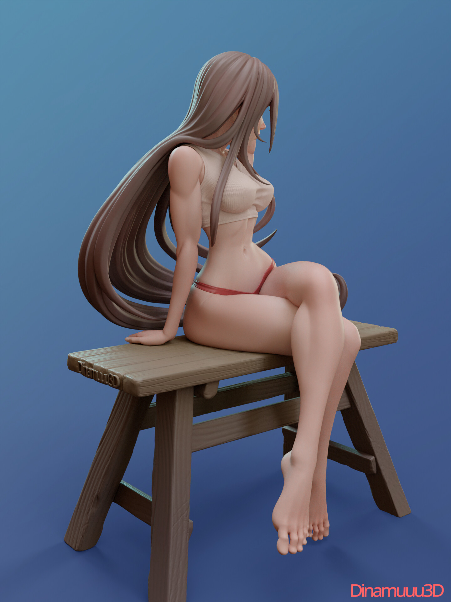 Dinamuuu 3D - Tifa Lockhart, 3D Print Model