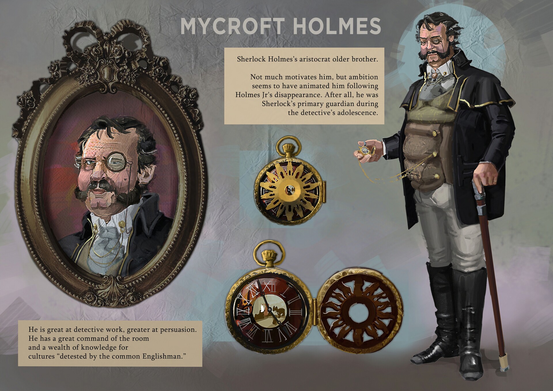 ArtStation - Mycroft Holmes - Character Concept