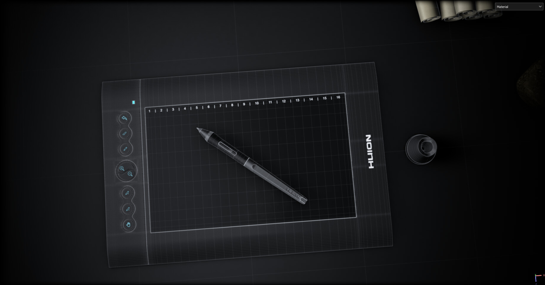 ArtStation - HUION Insiprpy H610 Pro V2 Hardsurface modeling