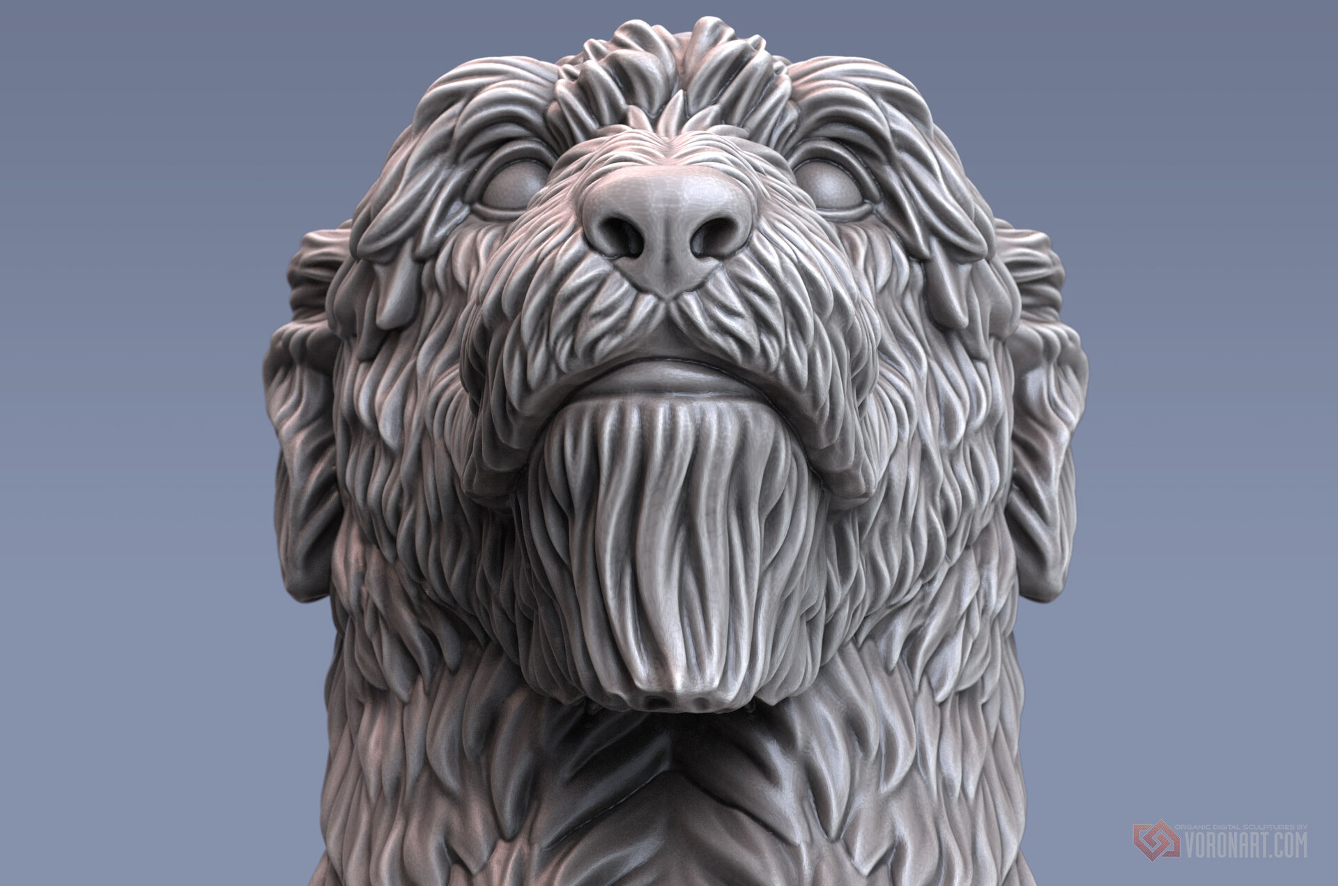 ArtStation - Irish Wolfhound. Paracord Bead 3d model
