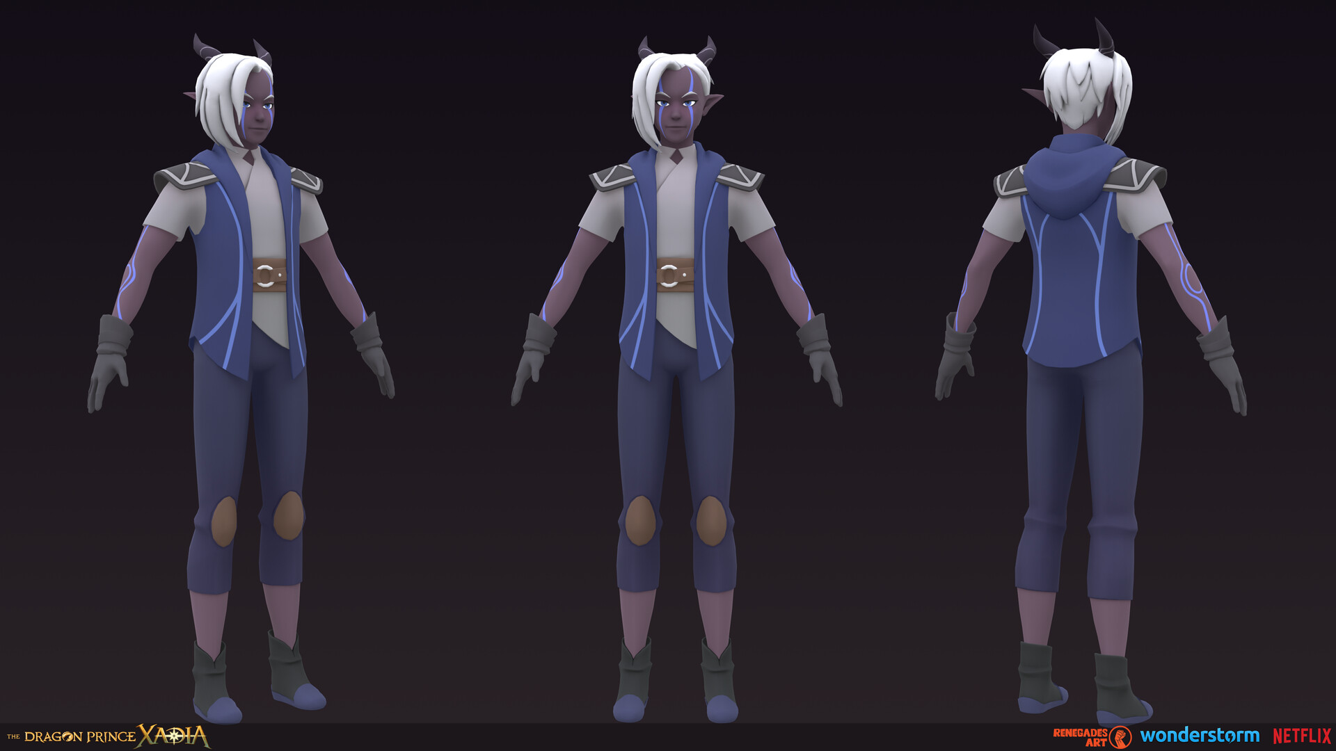 Renegades Art - The Dragon Prince: Xadia - NPC: Moonshadow Elf: Rangers